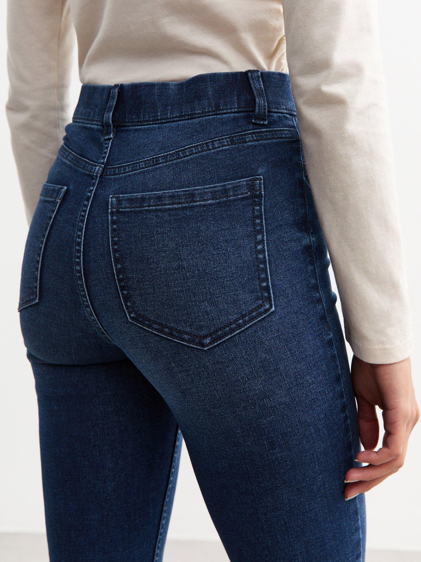 New Look Dark Blue Pull On Bootcut Jeans | Very