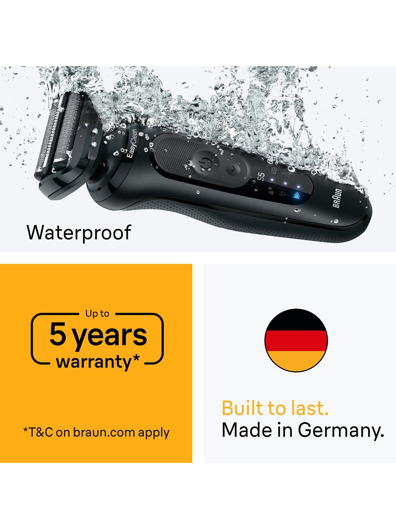 Braun Series 5 Electric Shaver, Up to 50 min, +1 Attachment, 52-N1200S ...