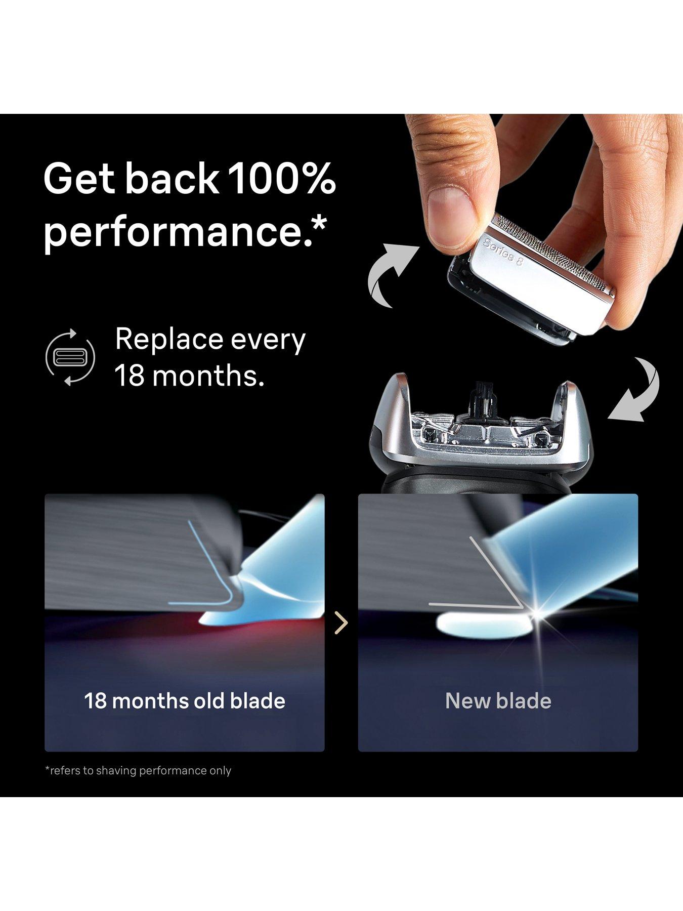 Braun Braun Series 8 Electric Shaver ORIGINAL Replacement Head, 83M | Very