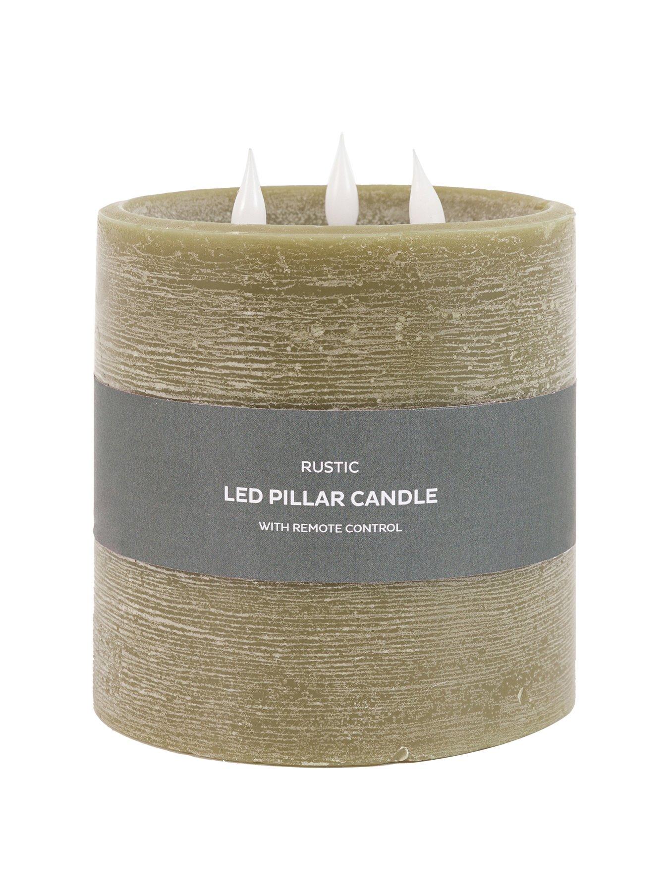 Gallery Direct Remote Control 3 Wick Led Candle - Olive | Very