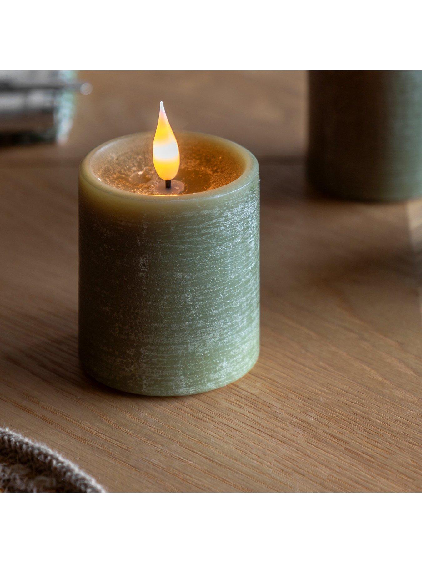 Gallery Direct Remote Control 3 pack Led Candle - Olive | Very