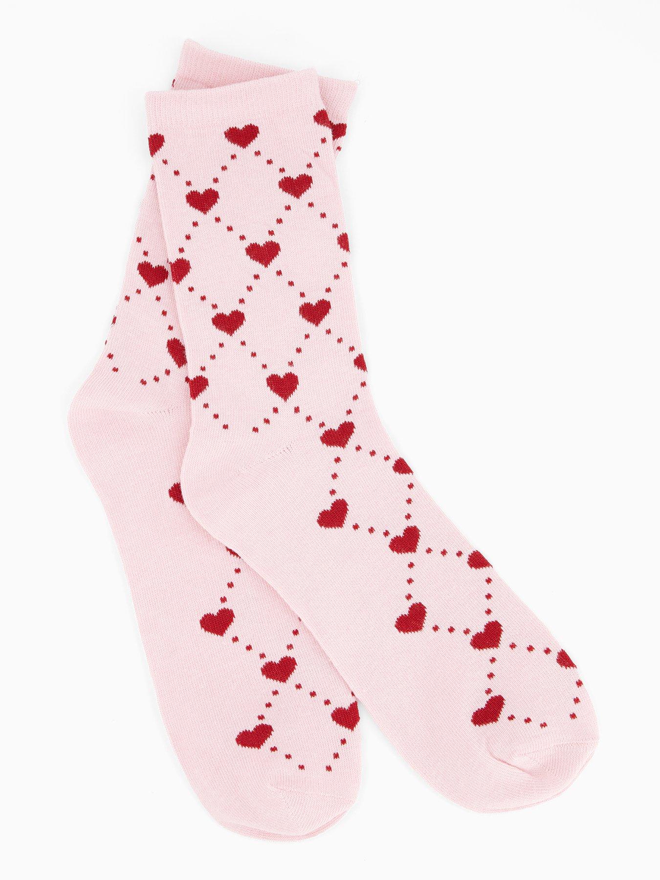The Very Collection 5 Pack Ankle Socks Hearts - Multi | Very