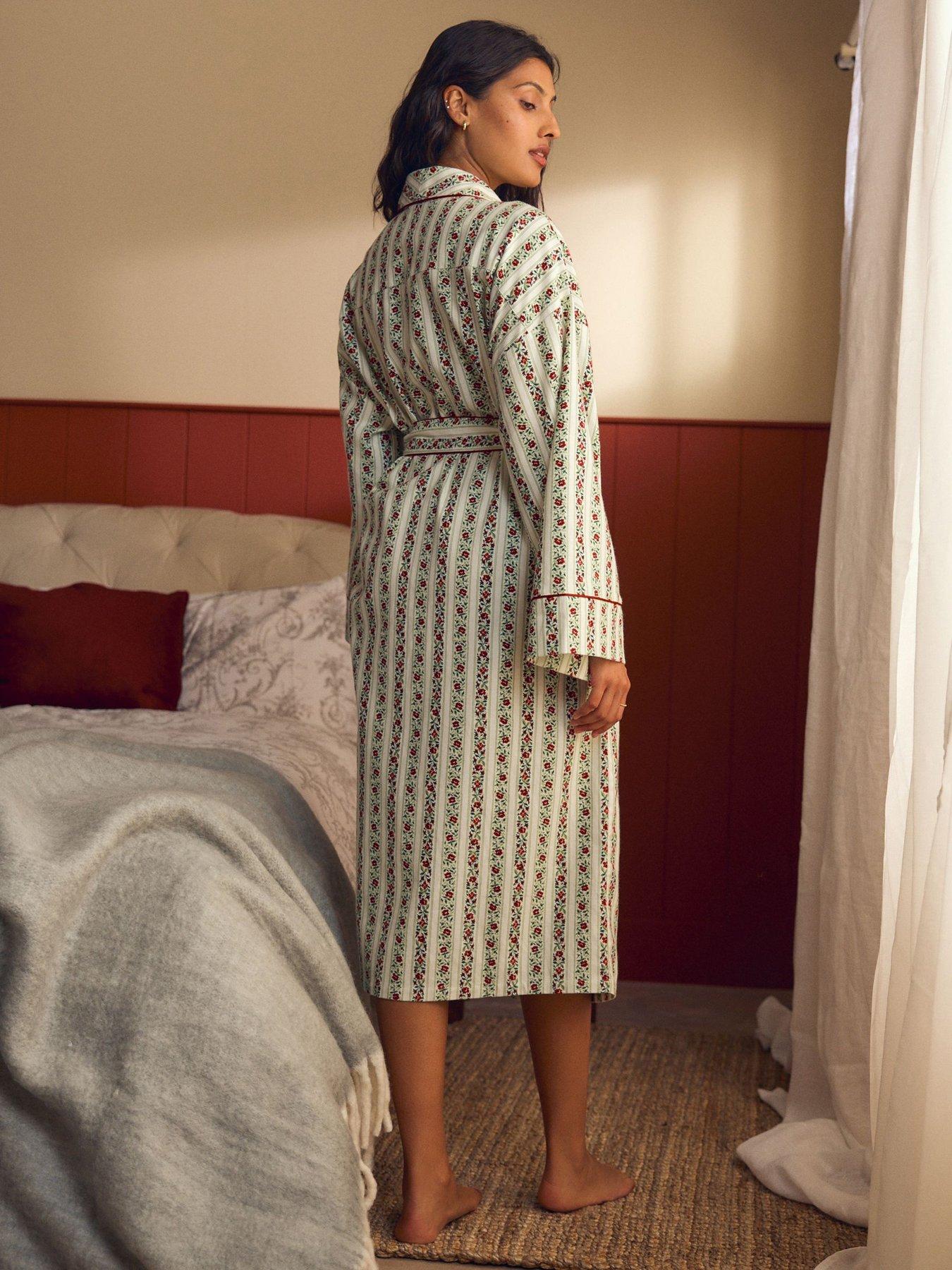 Laura Ashley Christmas Rose Robe - Black | Very