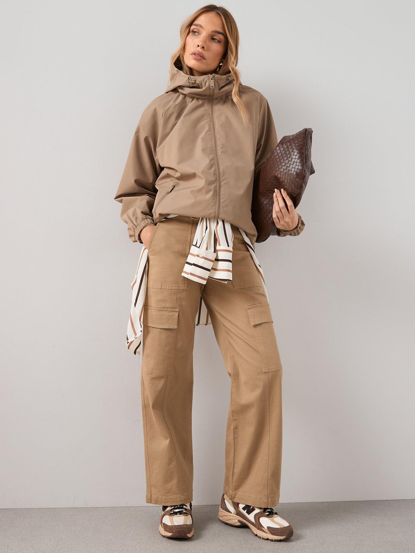 The Very Collection Lightweight Water Resistant Hooded Parka - Beige | Very