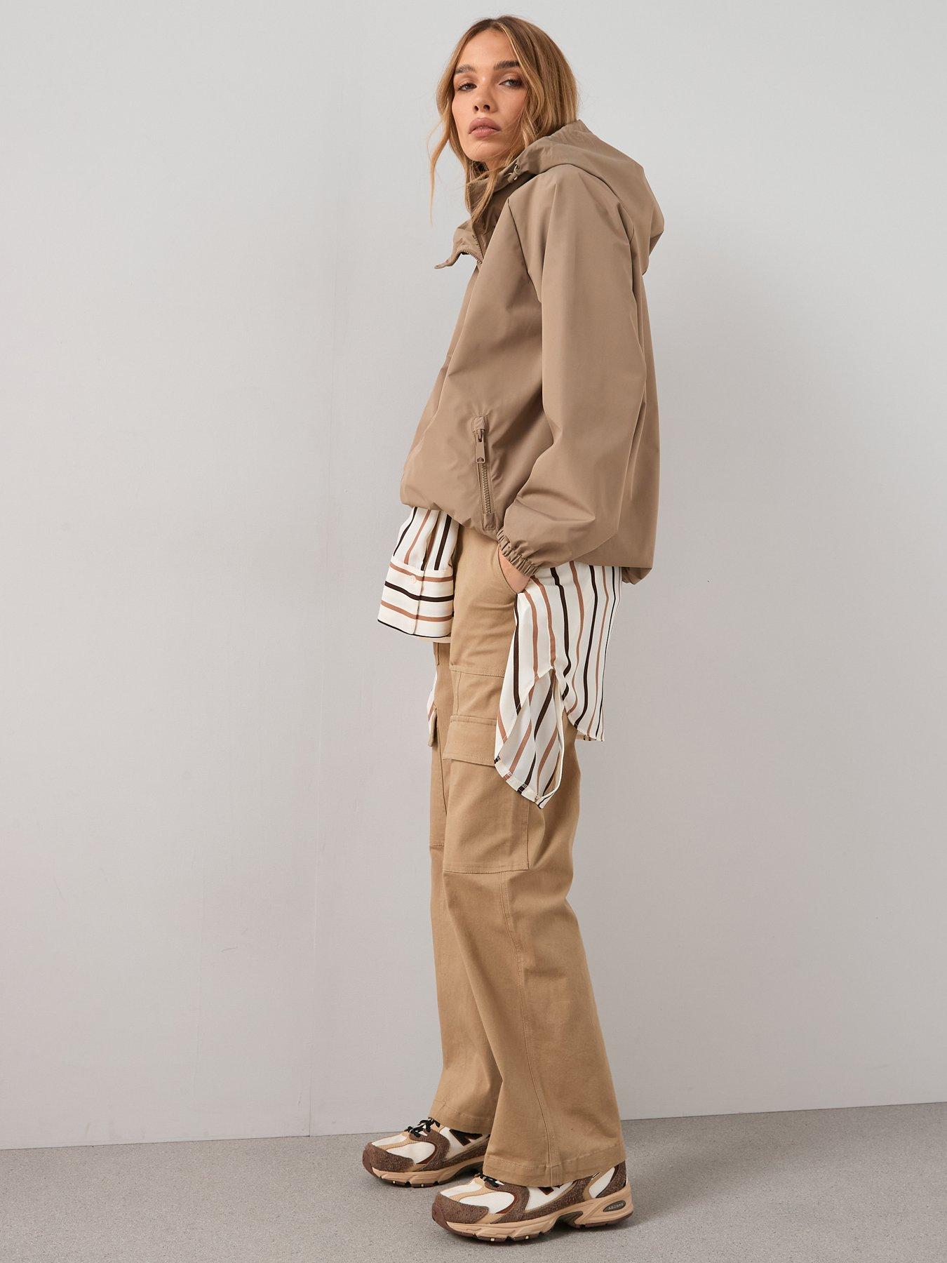 The Very Collection Lightweight Water Resistant Hooded Parka - Beige | Very