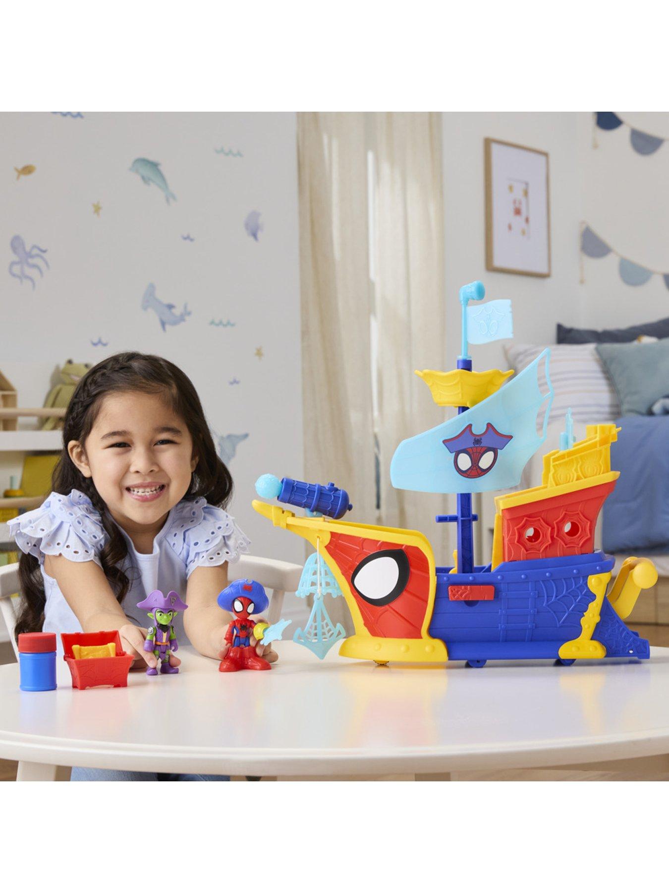 Spidey and His Amazing Friends Water-Webs Ahoy Bubble Pirate Ship ...