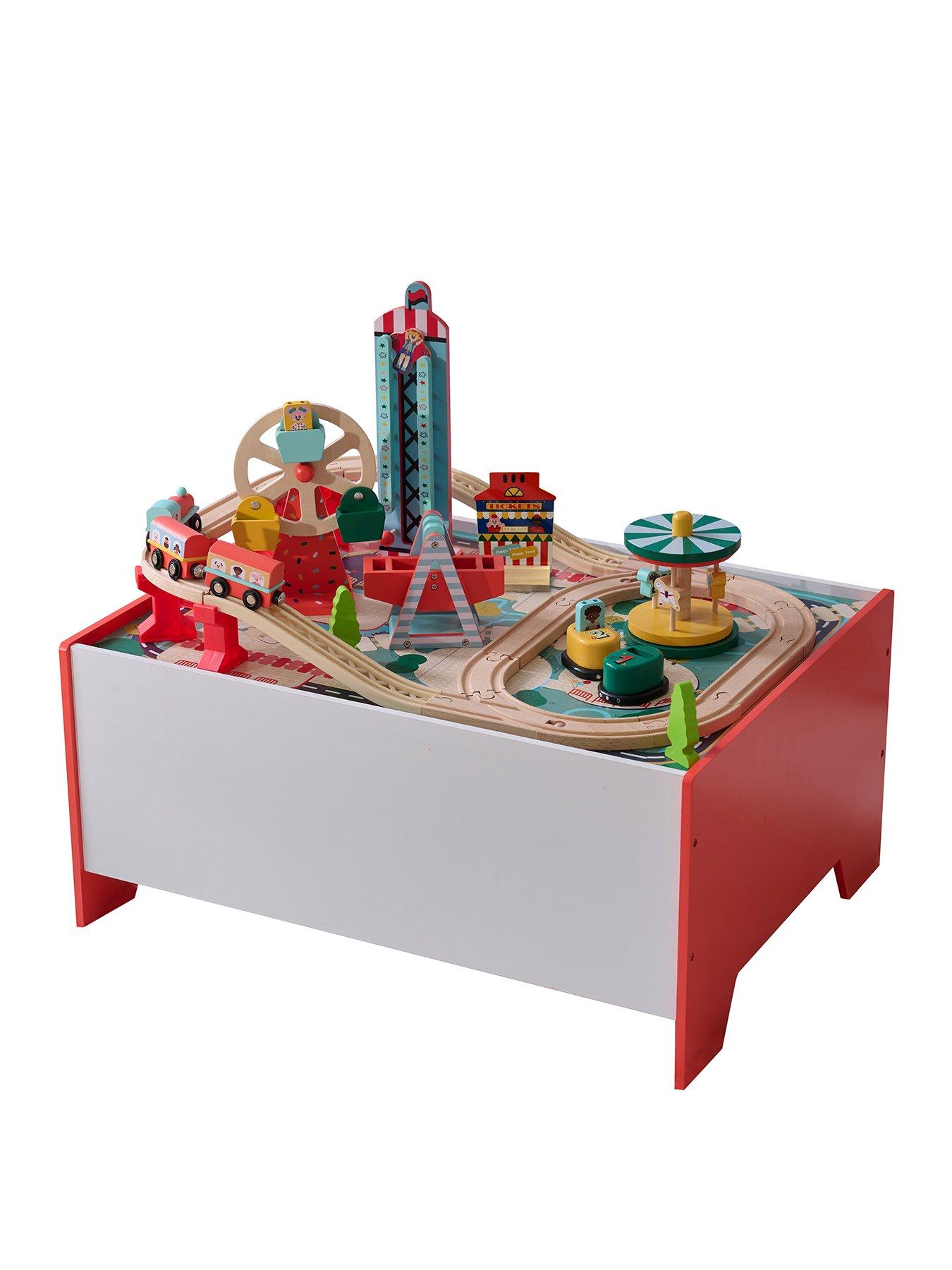 Teamson Kids Amusement Park Play Table, Train Set - Multicolor | Very
