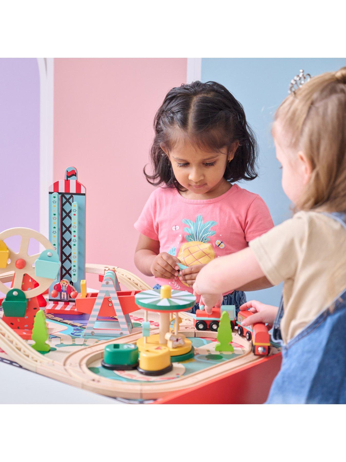 Teamson Kids Amusement Park Play Table, Train Set - Multicolor | Very