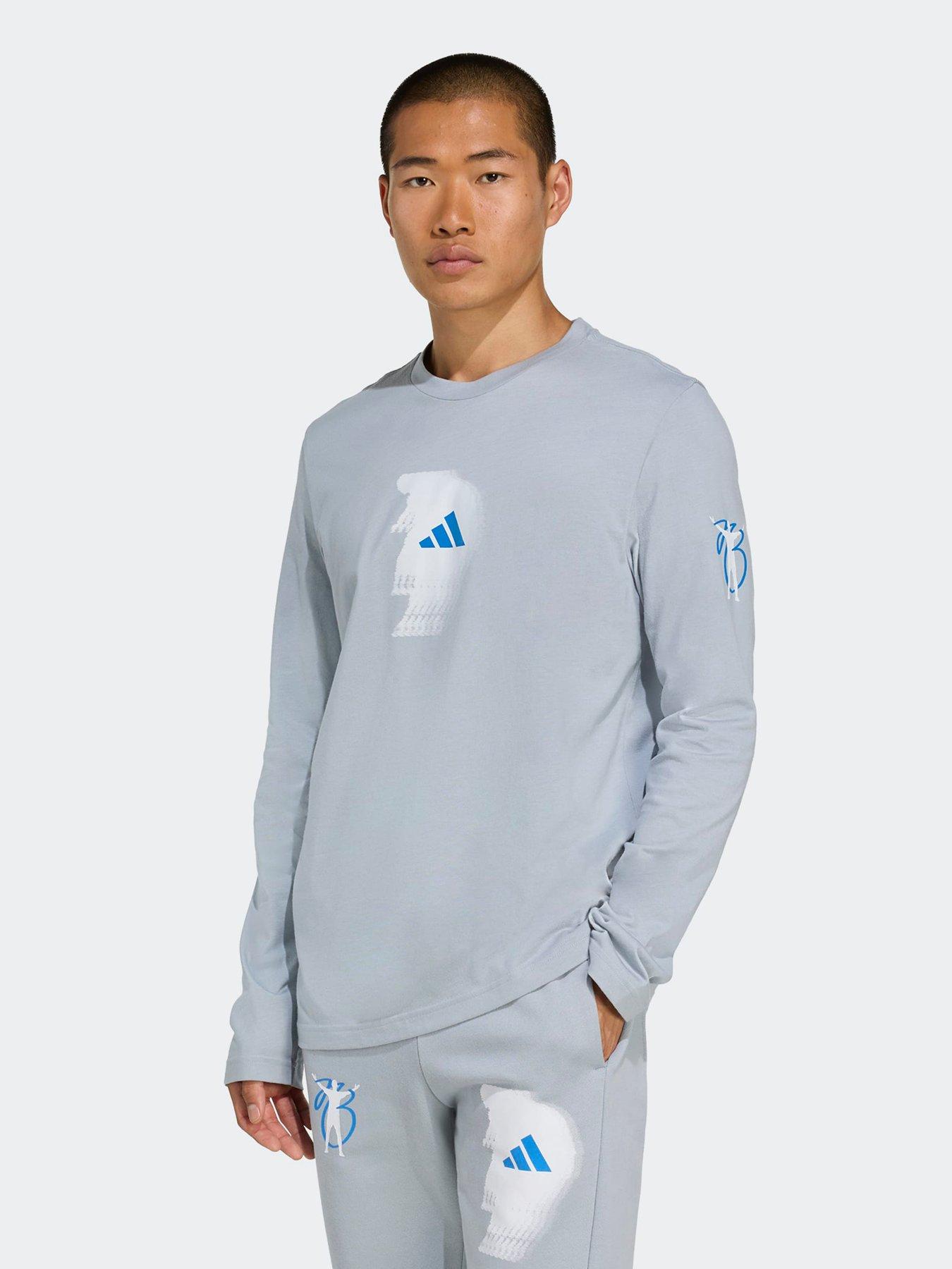 adidas Mens Jude Bellingham Long Sleeve T-Shirt - Grey | Very