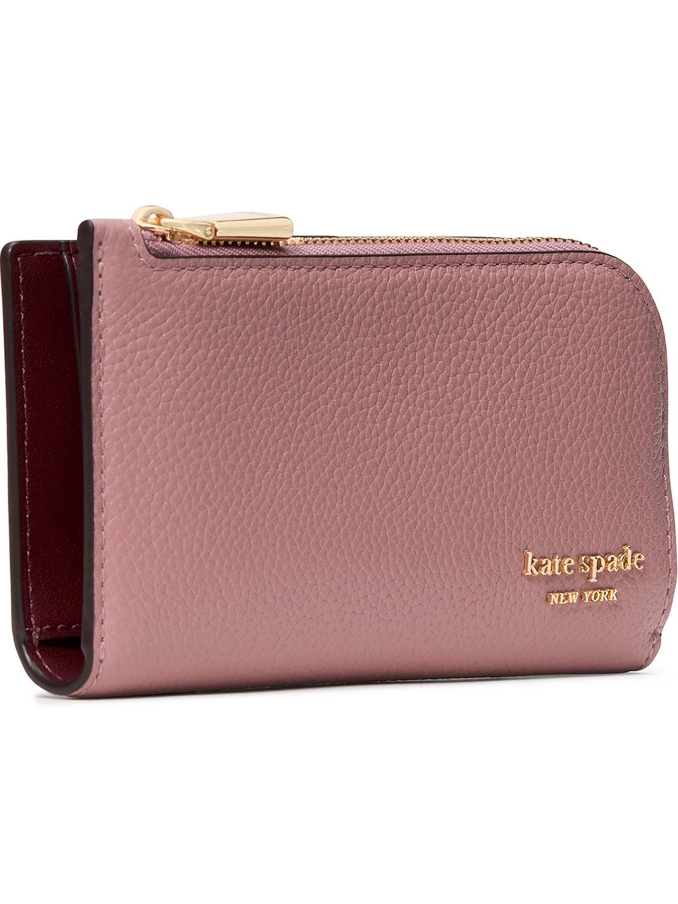 Kate Spade New York Devin Pebbled Leather Small Slim Bifold Wallet ...