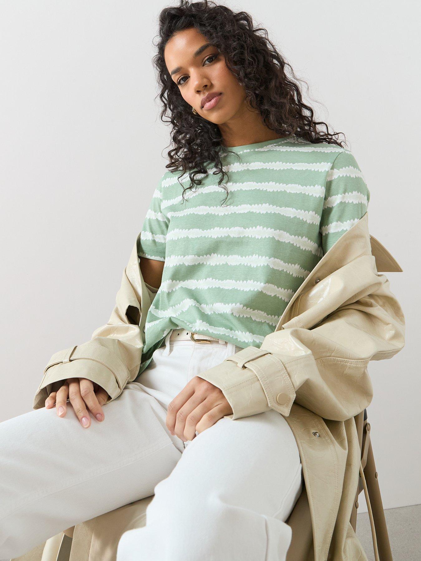 The Very Collection Crew Neck T-Shirt Printed - Multi | Very