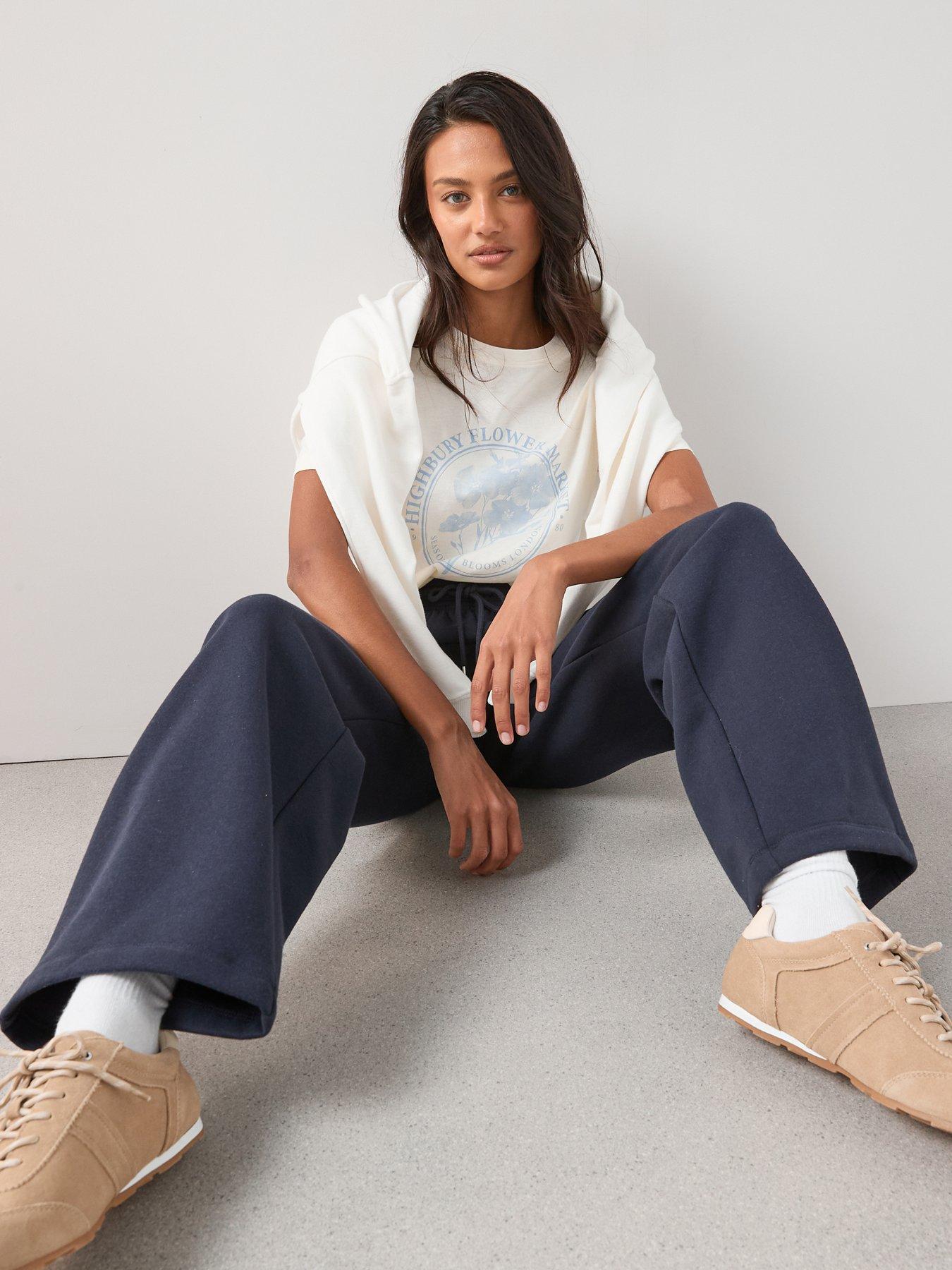 The Very Collection Floral Graphic T-shirt - White | Very
