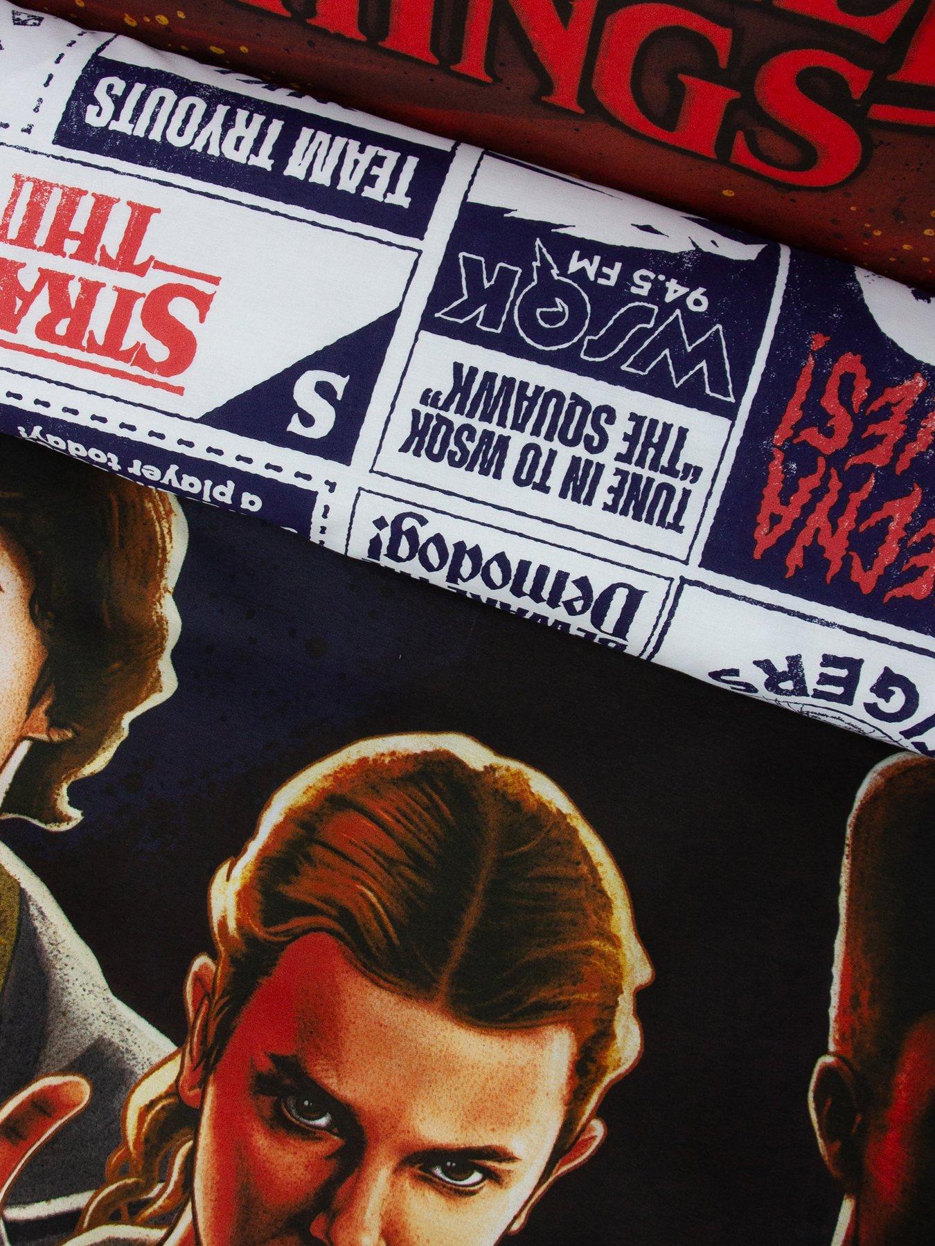 Stranger Things Flames Panel Duvet Single | Very
