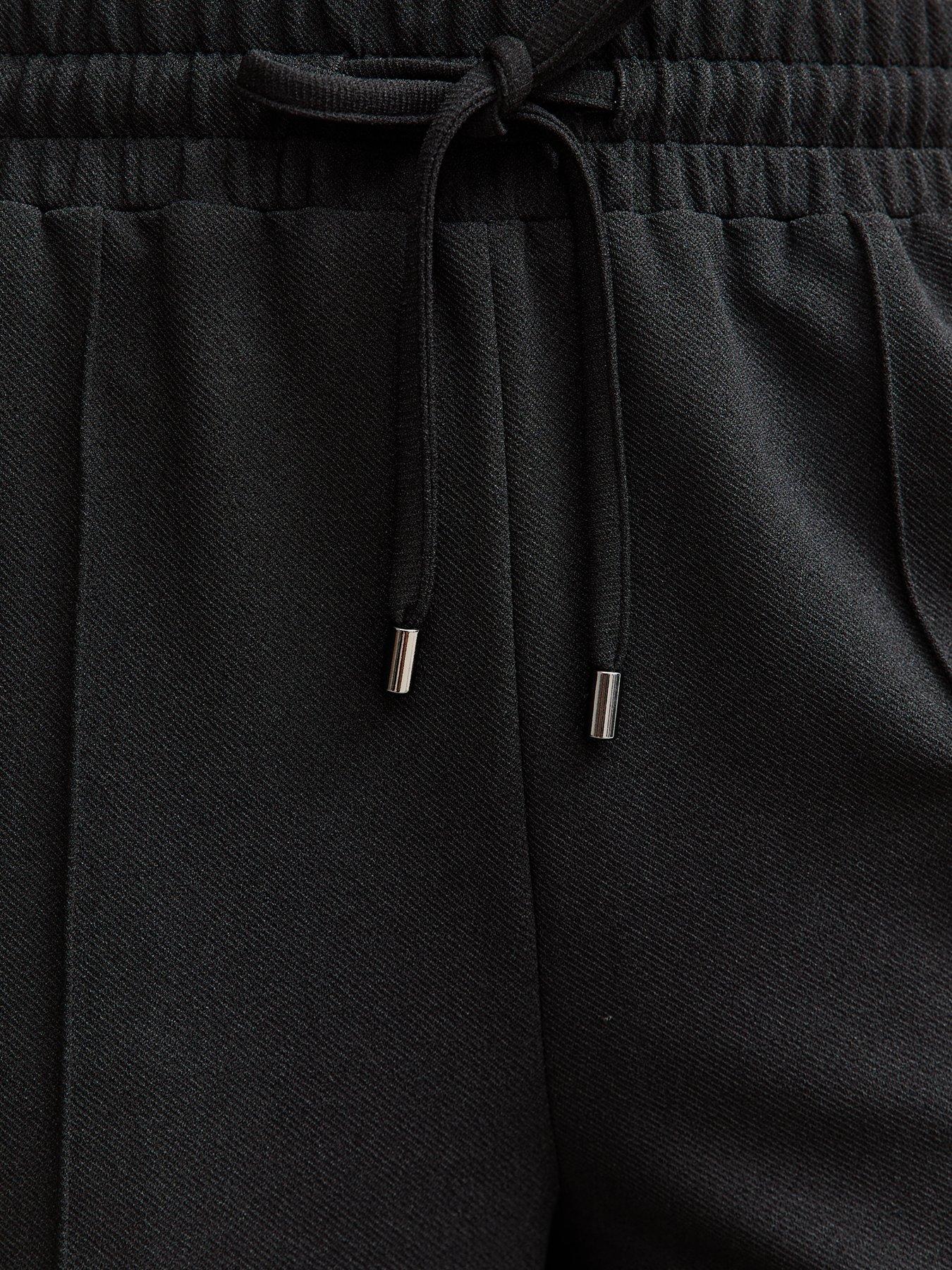 New Look Wide Leg Elasticated Waist Jersey Trousers - Black | Very