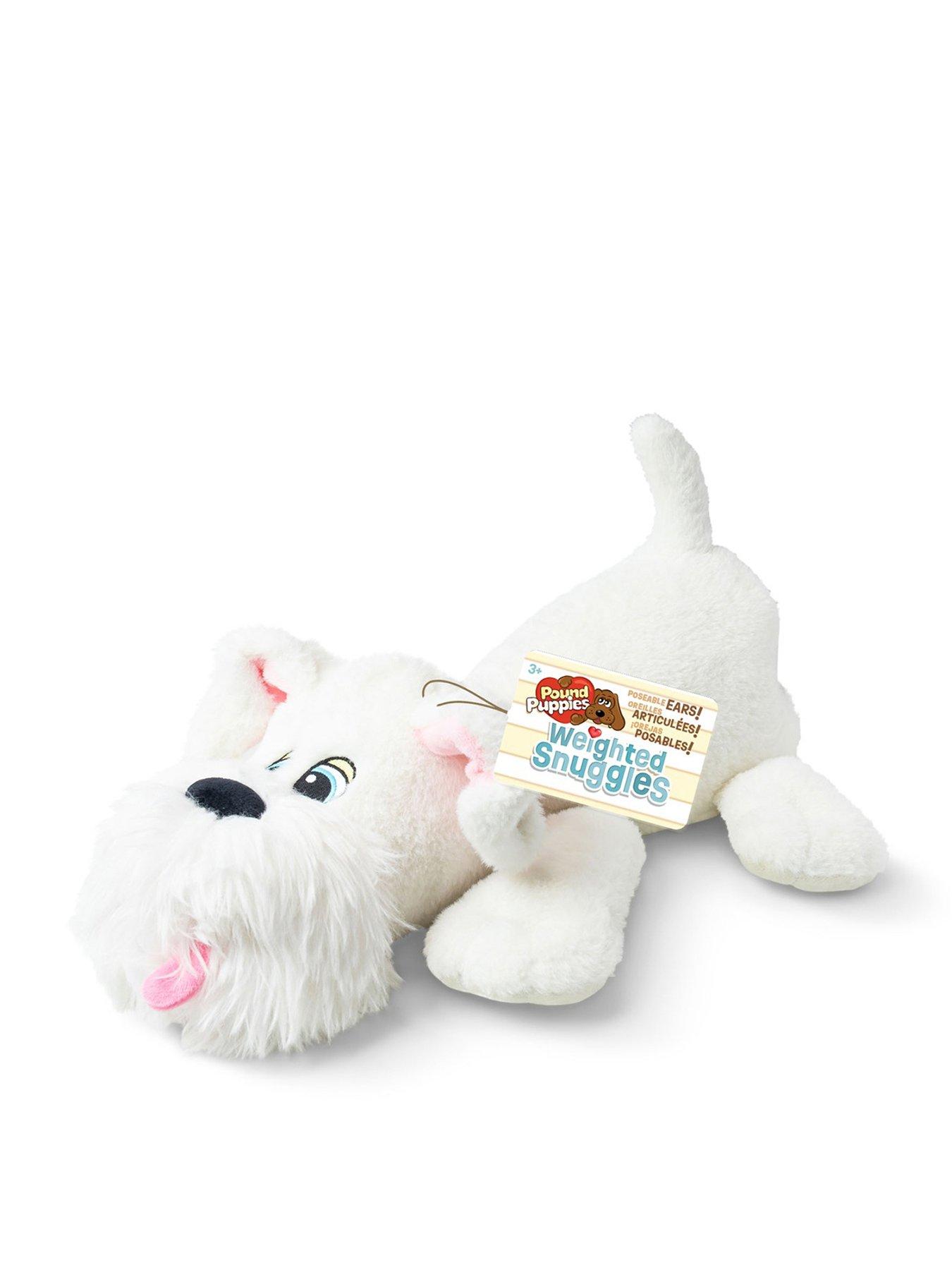 Pound Puppies Weighted Snuggles Plush - White | Very