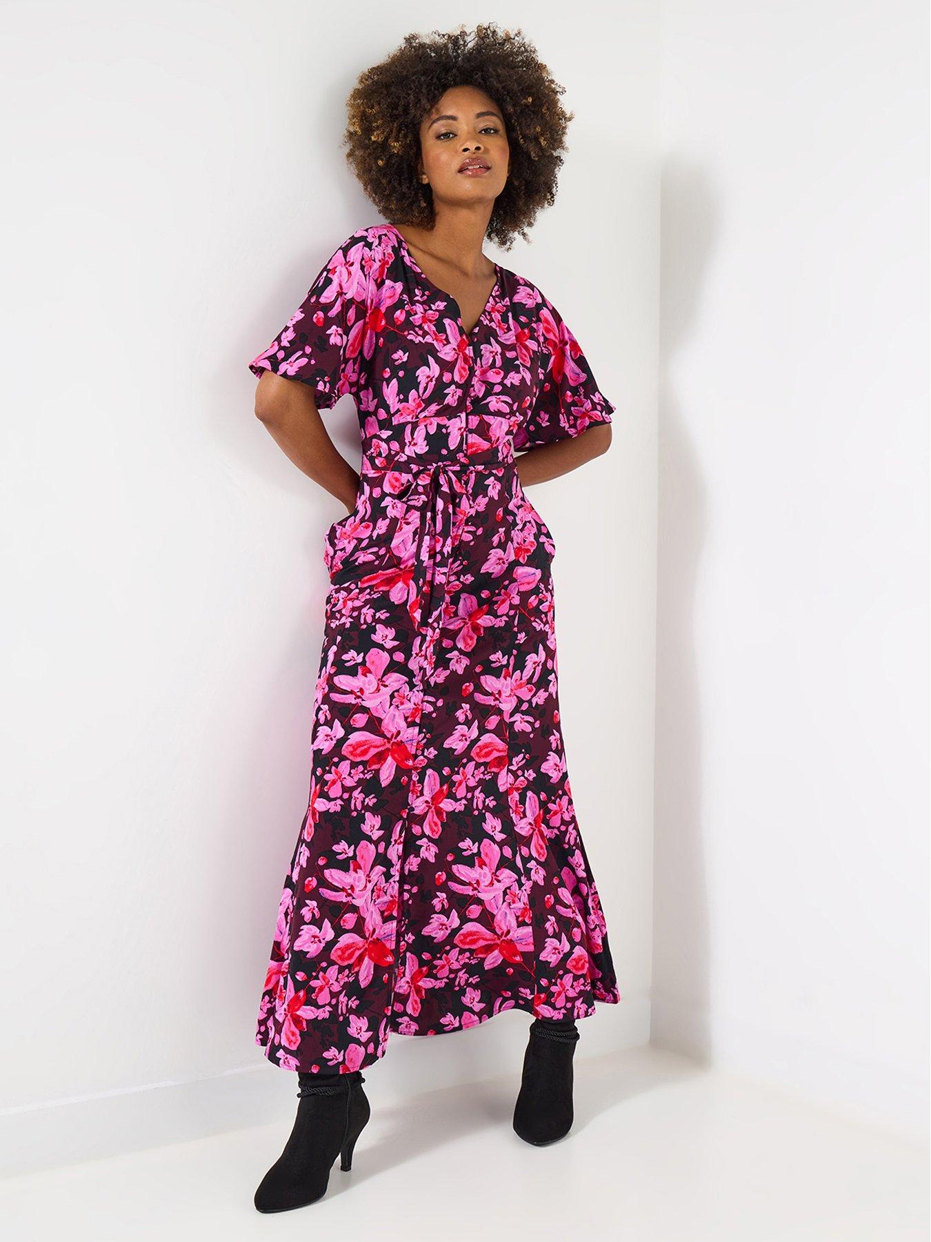 Joe Browns Brigette Floral Maxi Dress - Pink | Very