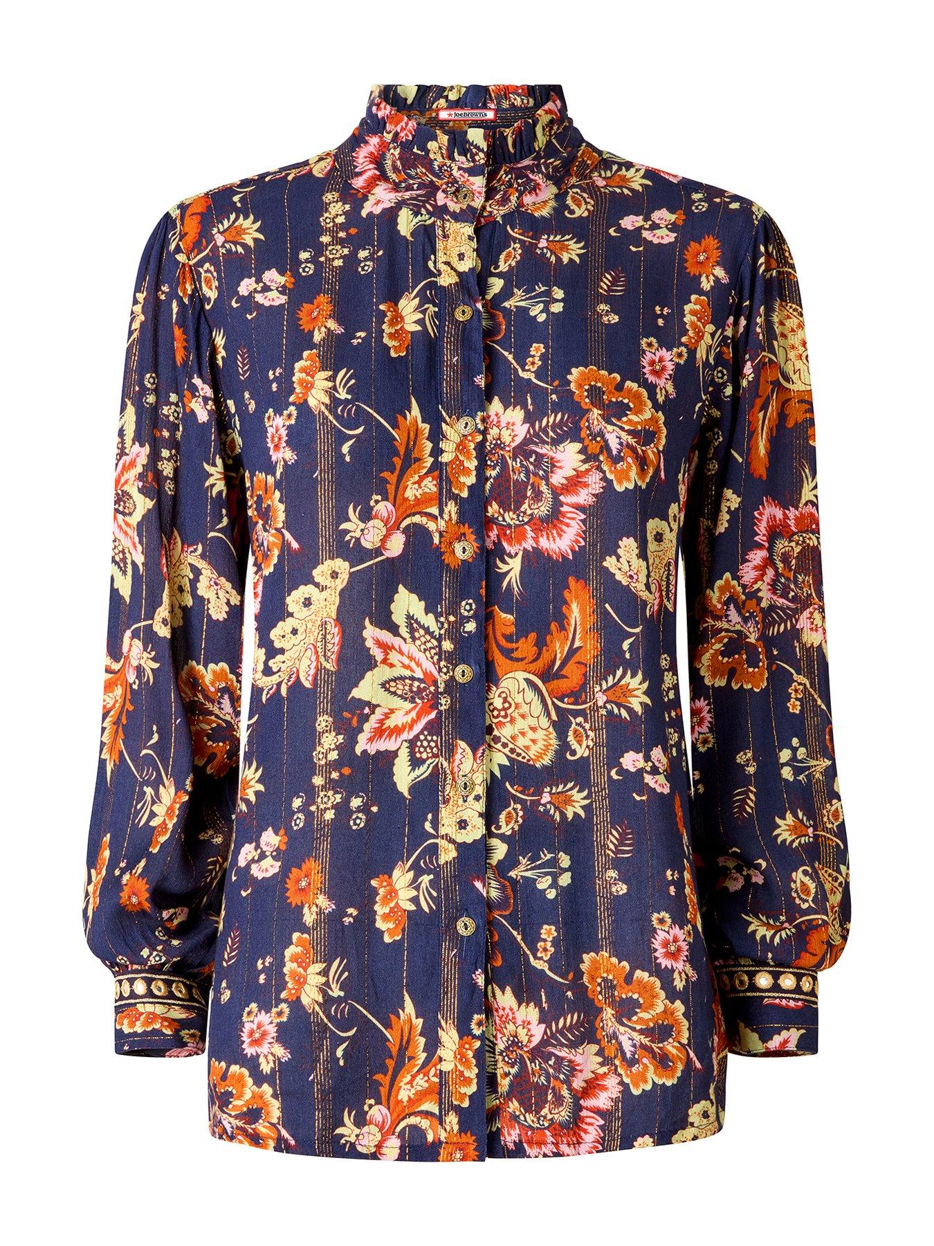 Joe Browns Isobella Mirror Trim Blouse - Navy | Very