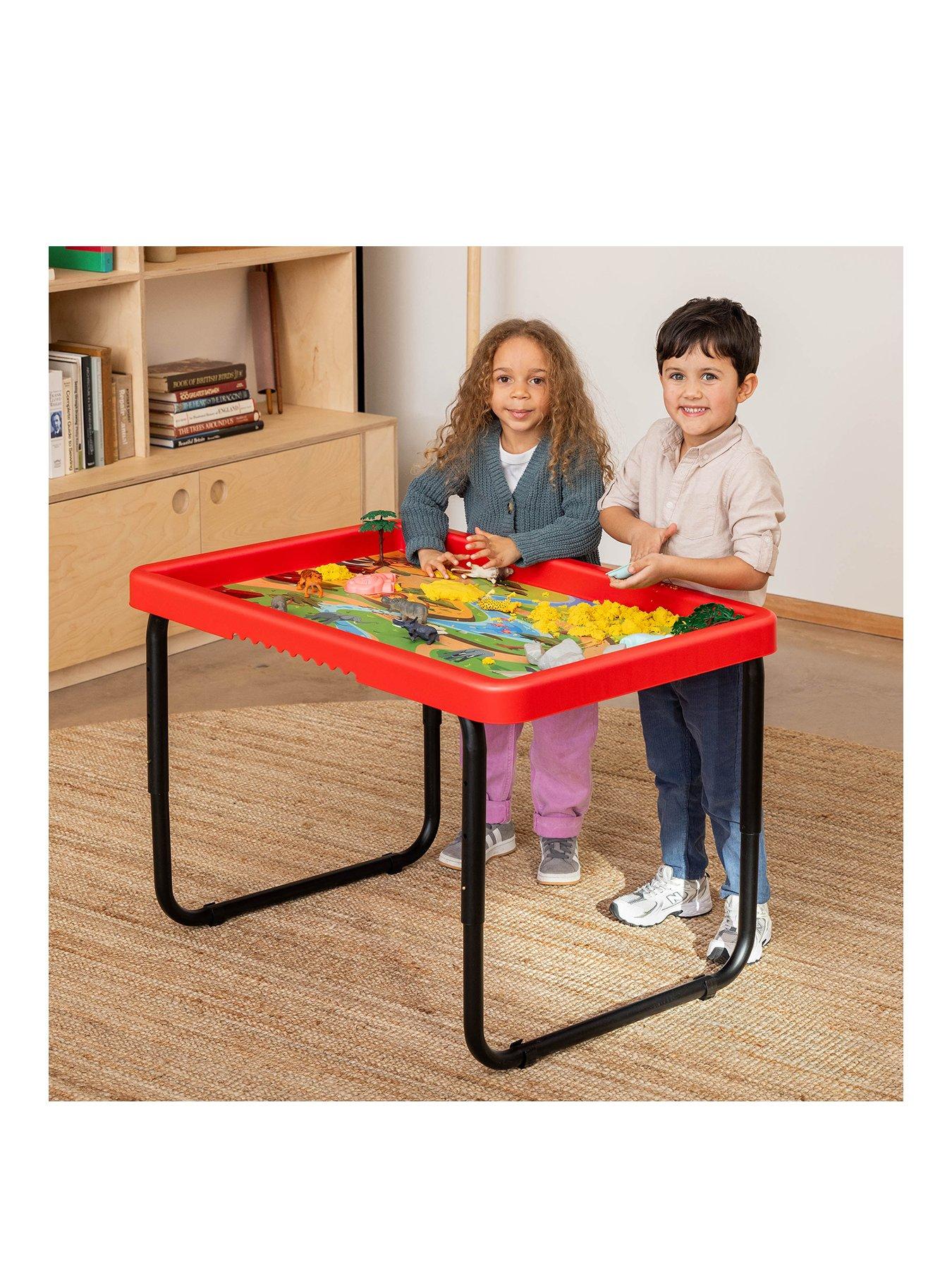 Toyrific Play Tray Messy Table with Play Mat Set Farm and Safari | Very