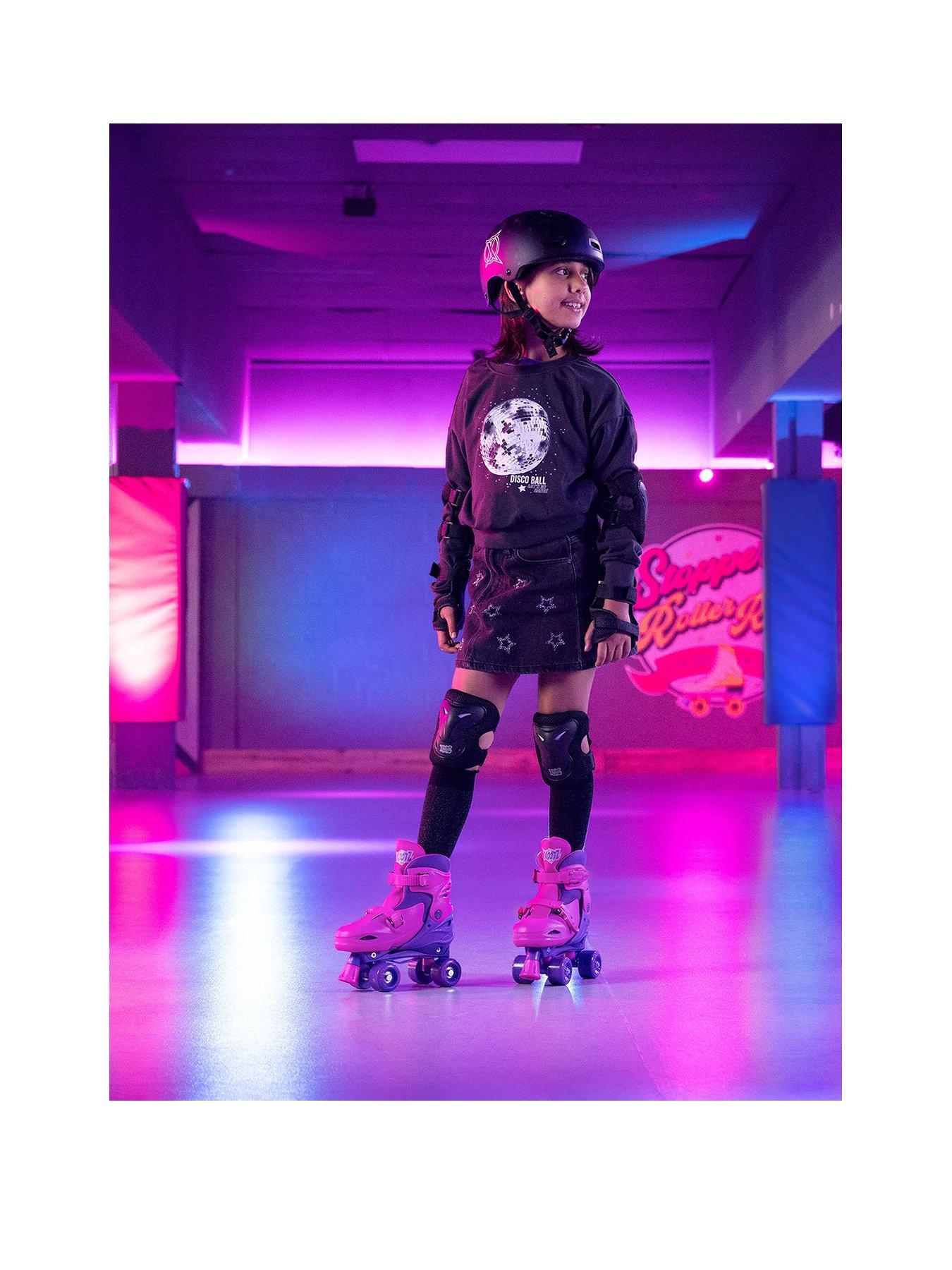 XOOTZ Kids Adjustable Quad Skates - Purple - Small | Very