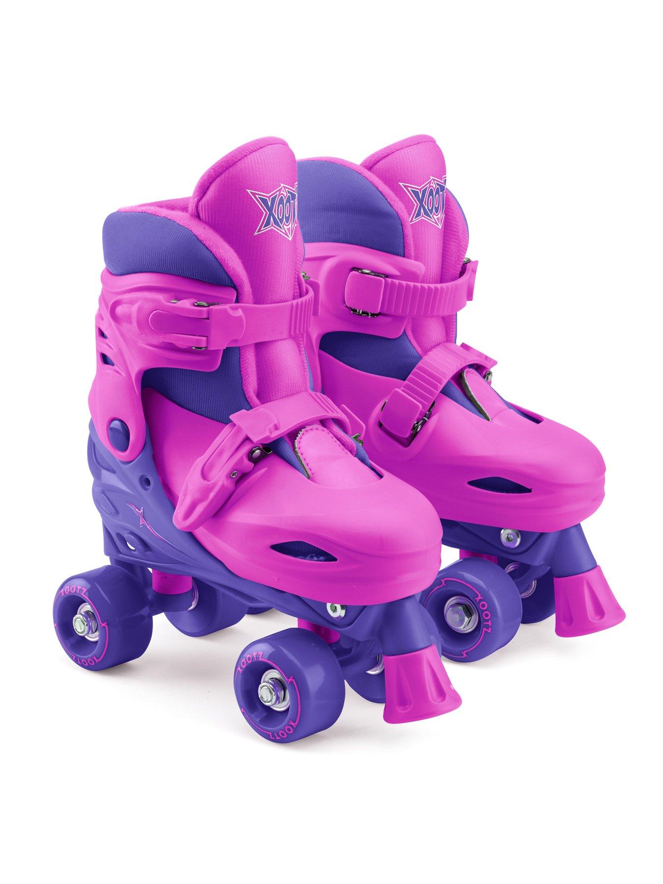 XOOTZ Kids Adjustable Quad Skates - Purple - Small | Very