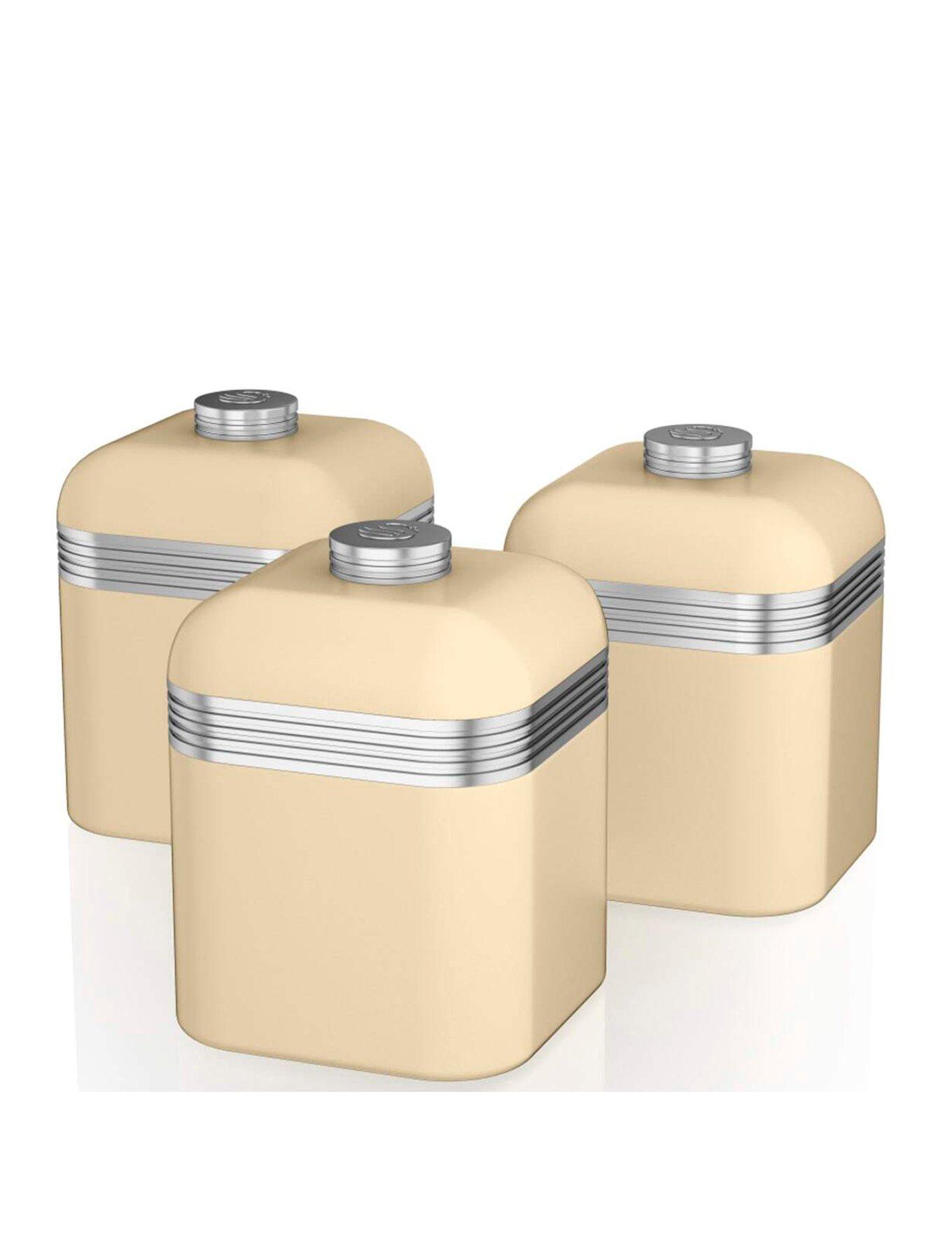 Swan Retro Set Of 3 Canisters | Very