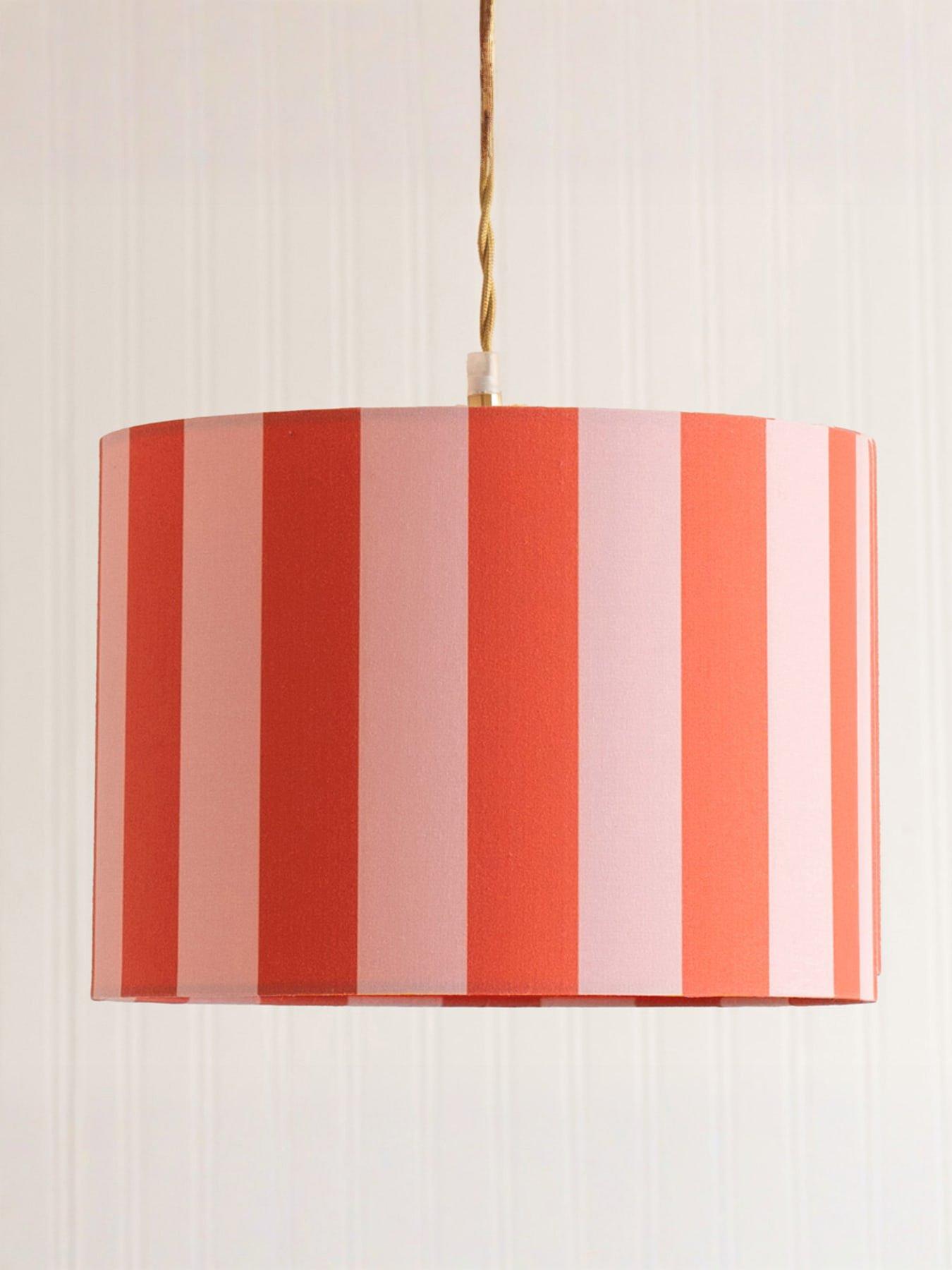 ValueLights Callie Large Colour Clash Shade In Orange And Pink | Very