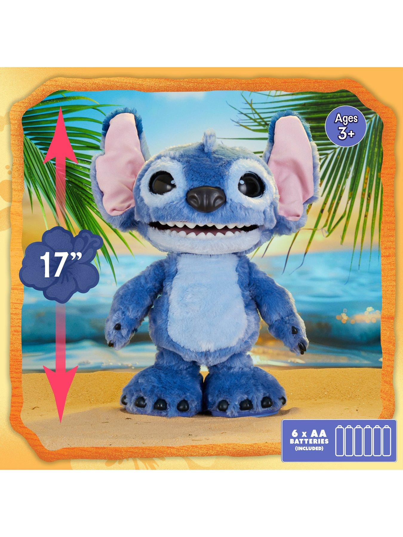 Disney Stitch Ultimate Stitch Animatronic 43cm Plush Toy with 100 ...