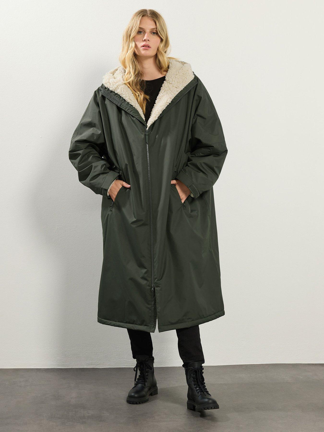 Long Tall Sally Borg Lined Changing Robe - Green | Very