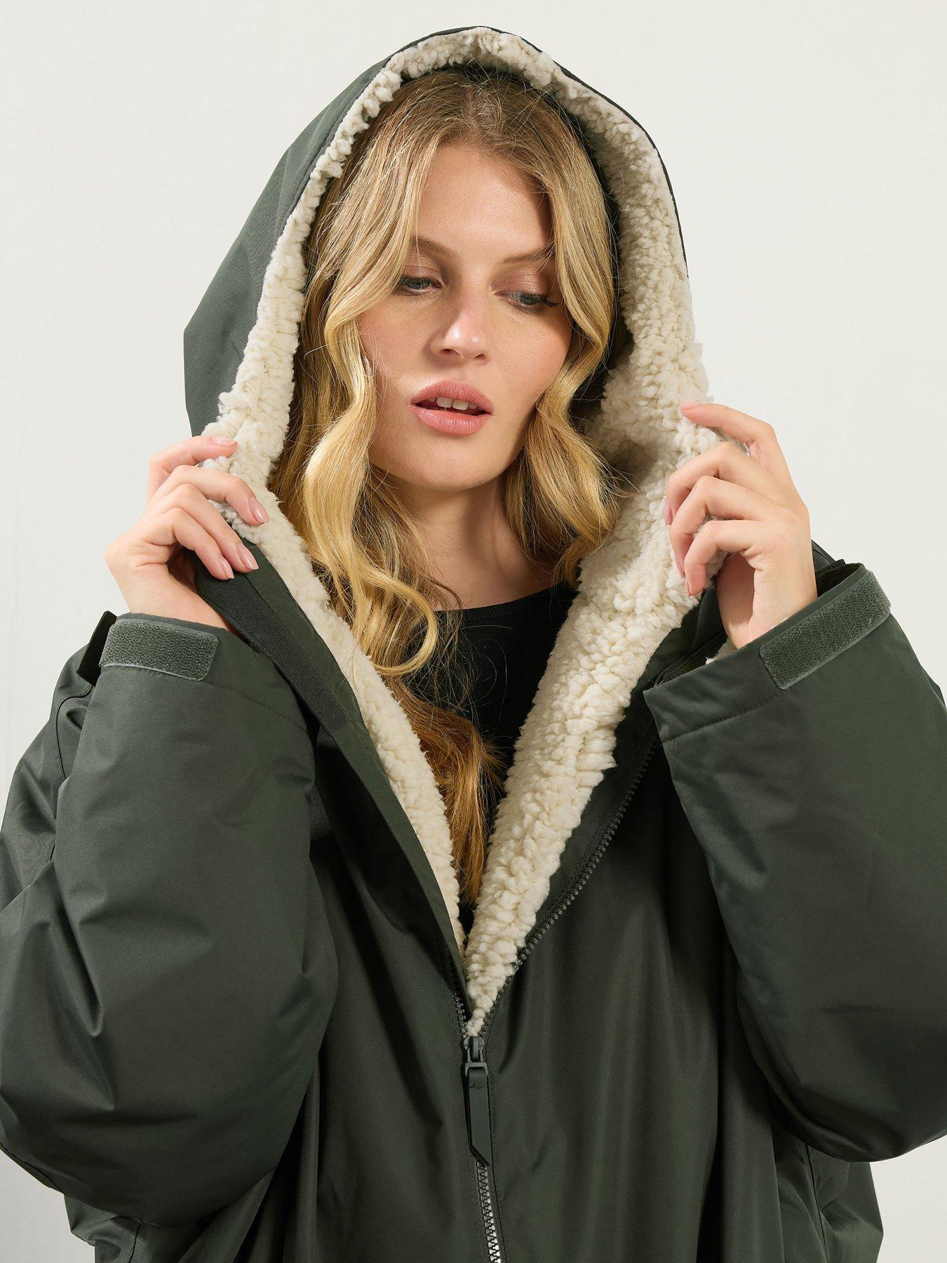 Long Tall Sally Borg Lined Changing Robe - Green | Very