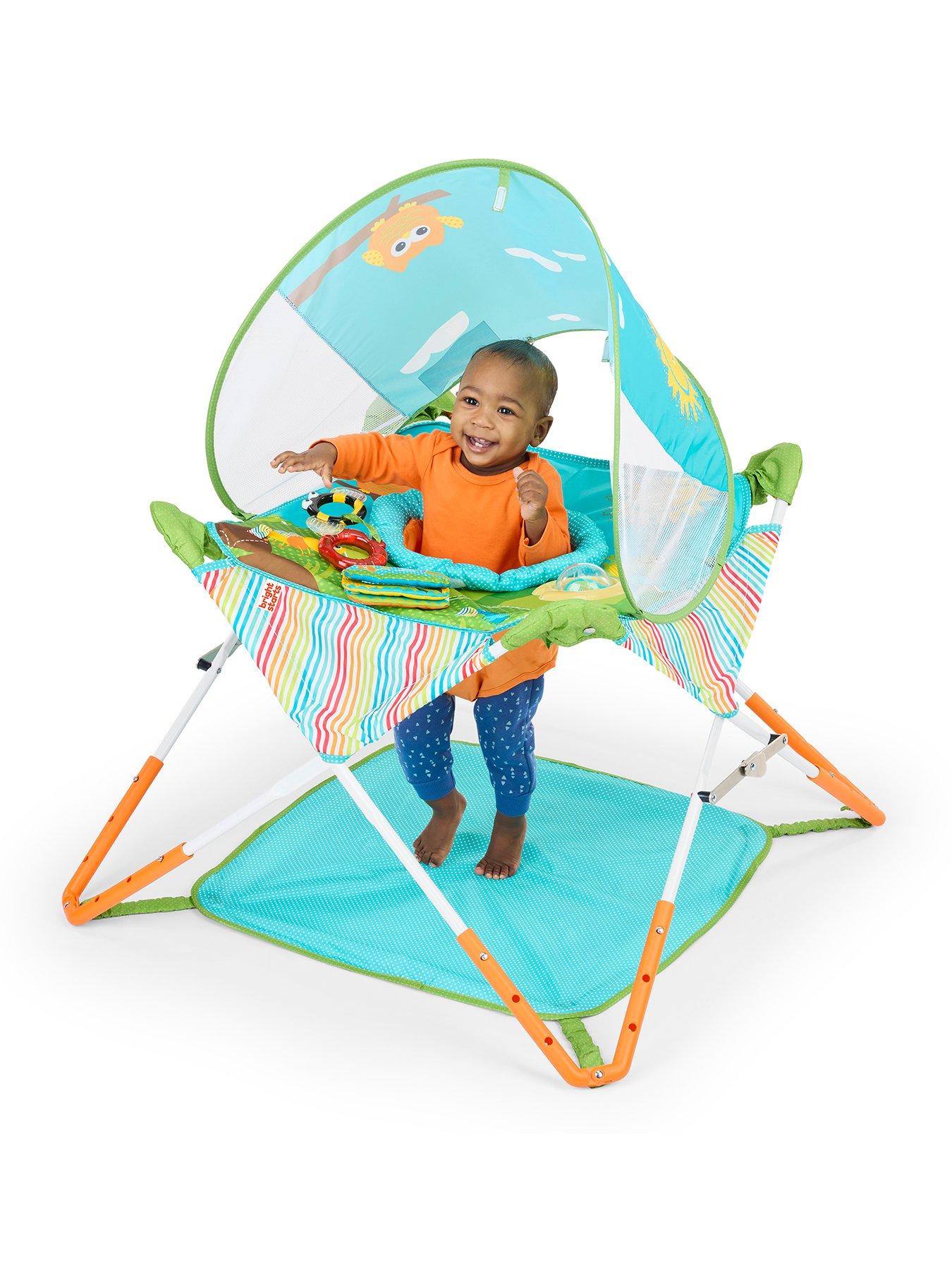 Bright Starts Pop 'N Jump Portable Activity Jumper, Owl Forest | Very