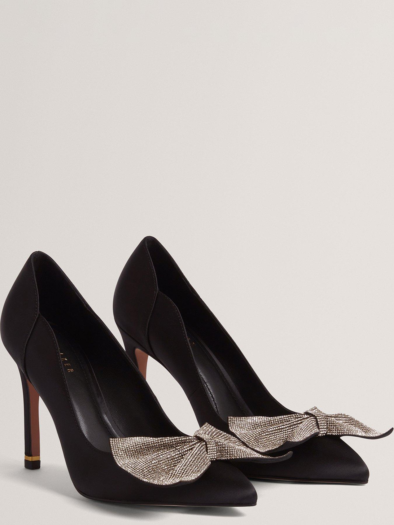 Ted Baker Bow Embellished Heel Court Shoes - Black | Very