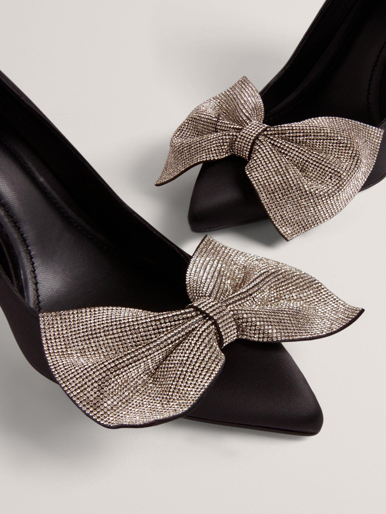 Ted Baker Bow Embellished Heel Court Shoes - Black | Very
