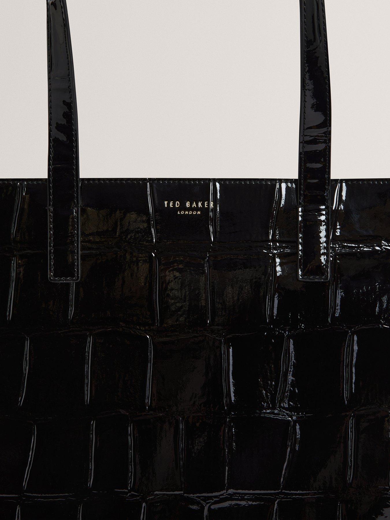 Ted Baker Croc Effect Large Icon Bag - Black | Very