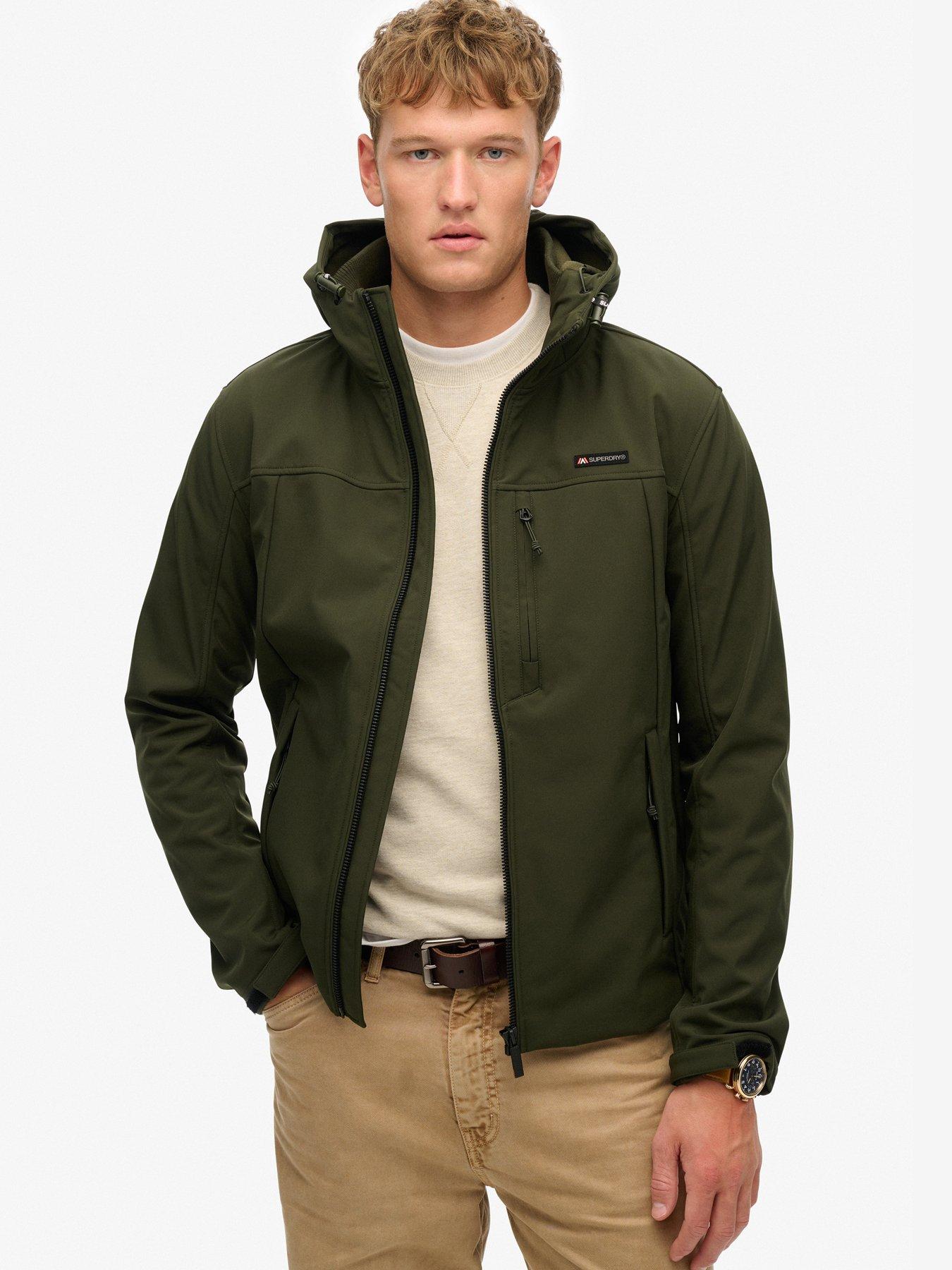 Superdry Hooded Soft Shell Trekker Jacket - Green | Very
