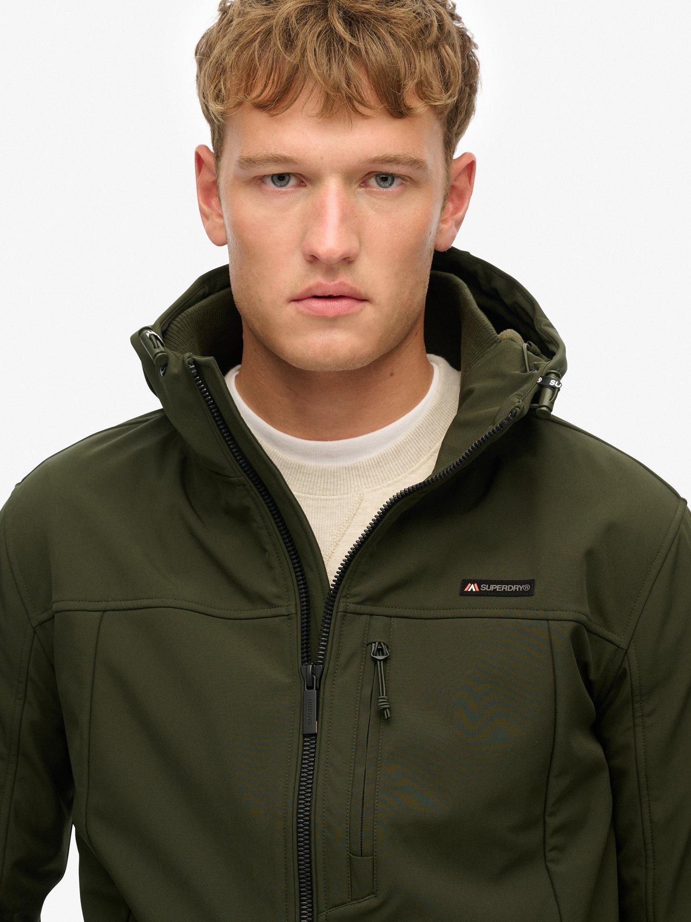 Superdry Hooded Soft Shell Trekker Jacket - Green | Very