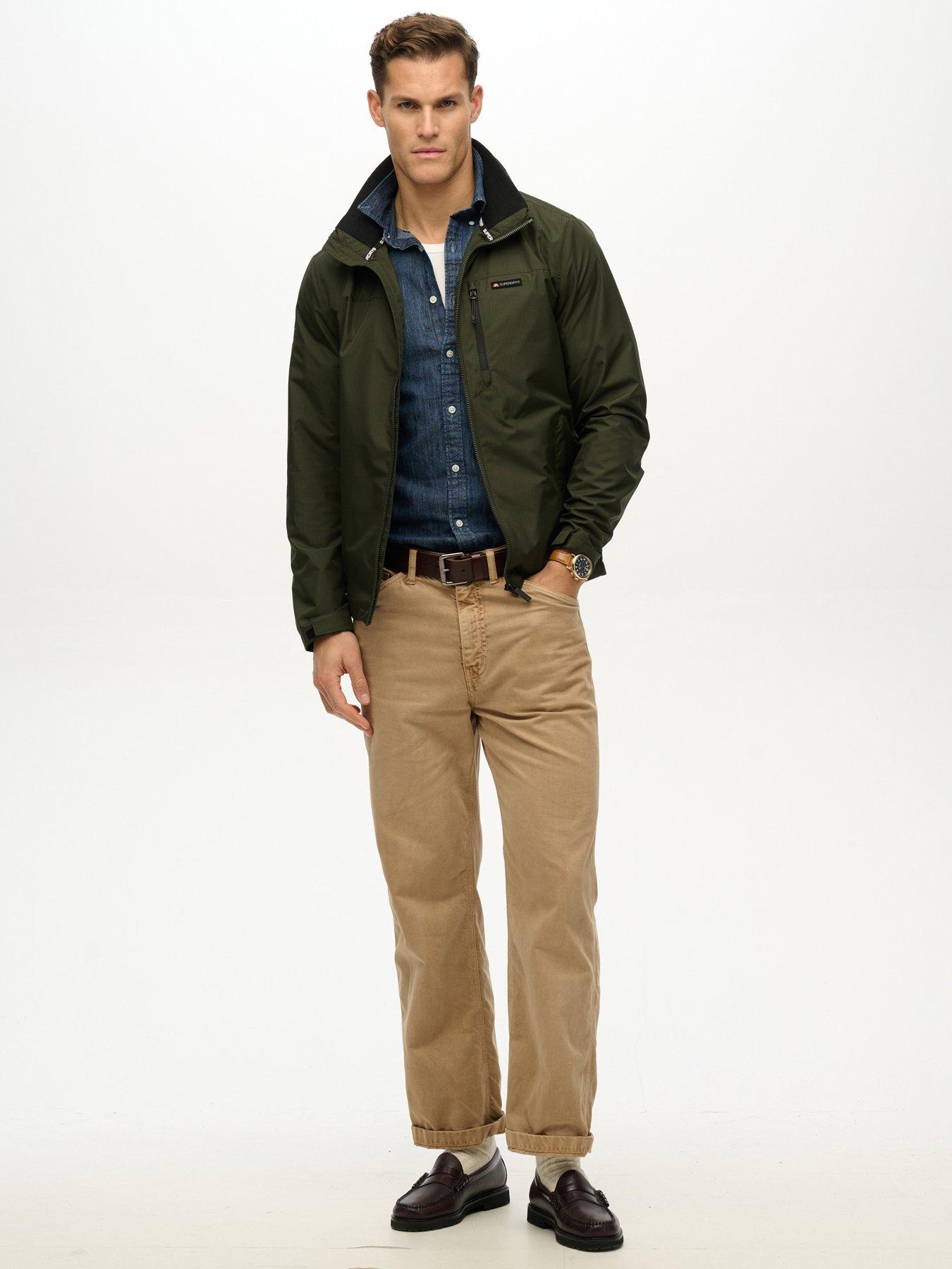 Superdry Non Hooded Logo Windbreaker Jacket - Green | Very
