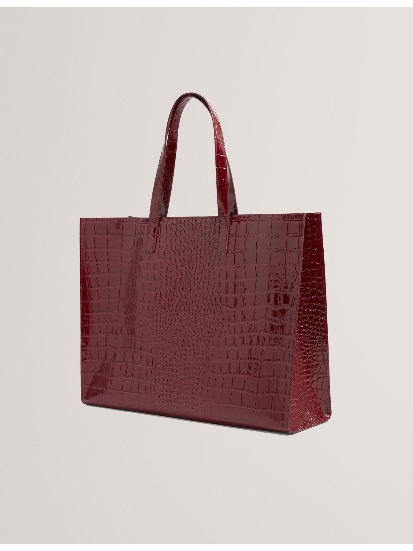 Ted Baker Croc Effect Extra Large Icon Bag - Red | Very