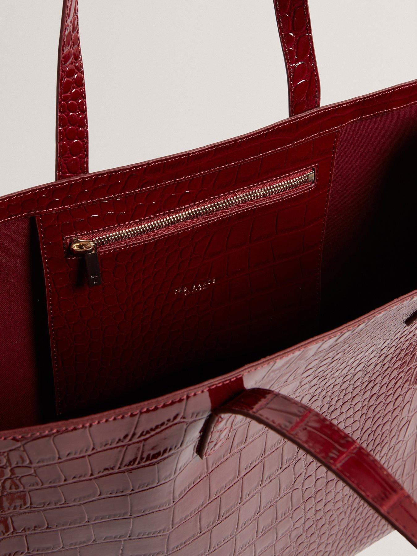 Ted Baker Croc Effect Extra Large Icon Bag - Red | Very