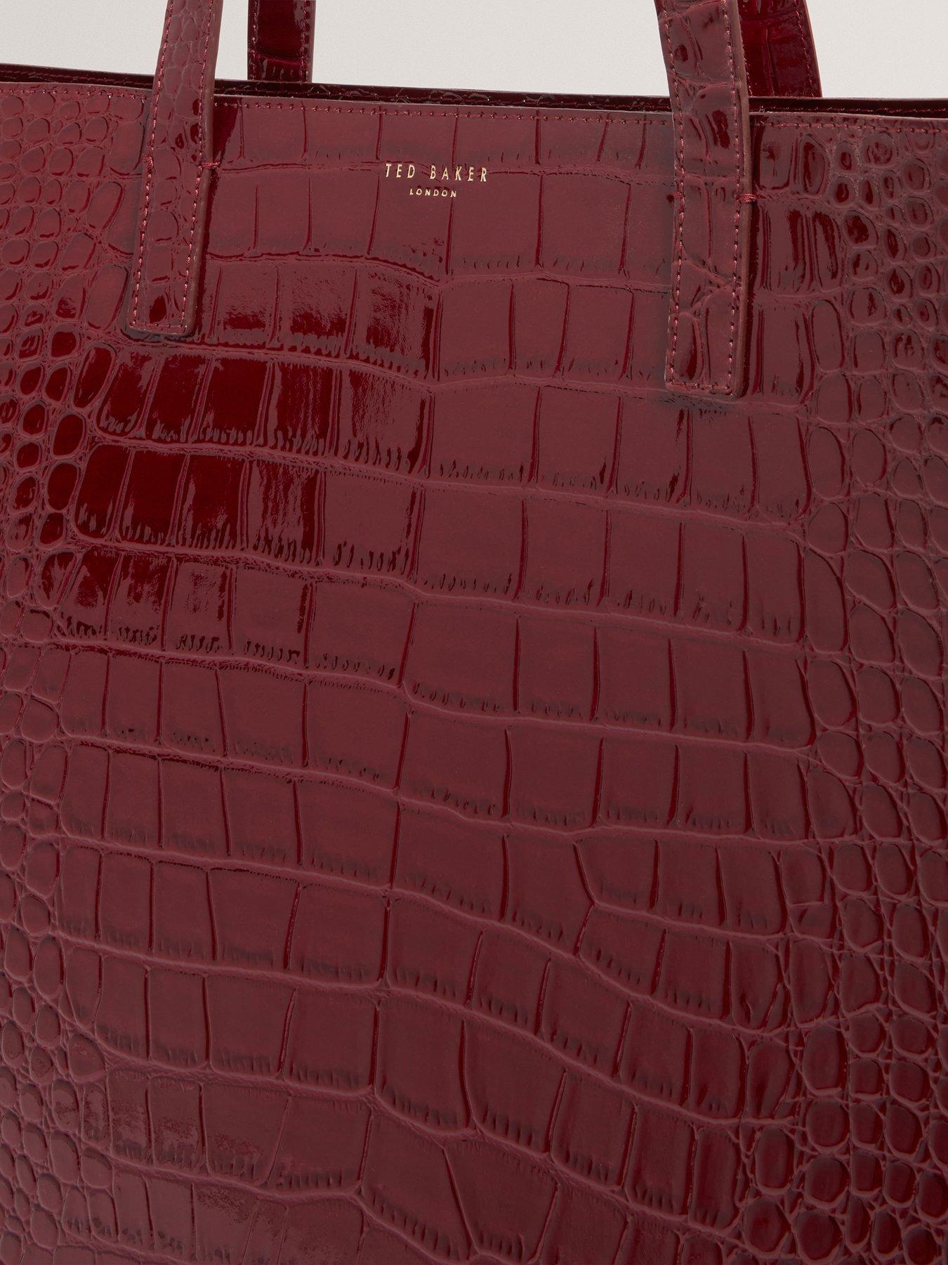 Ted Baker Croc Effect Extra Large Icon Bag - Red | Very