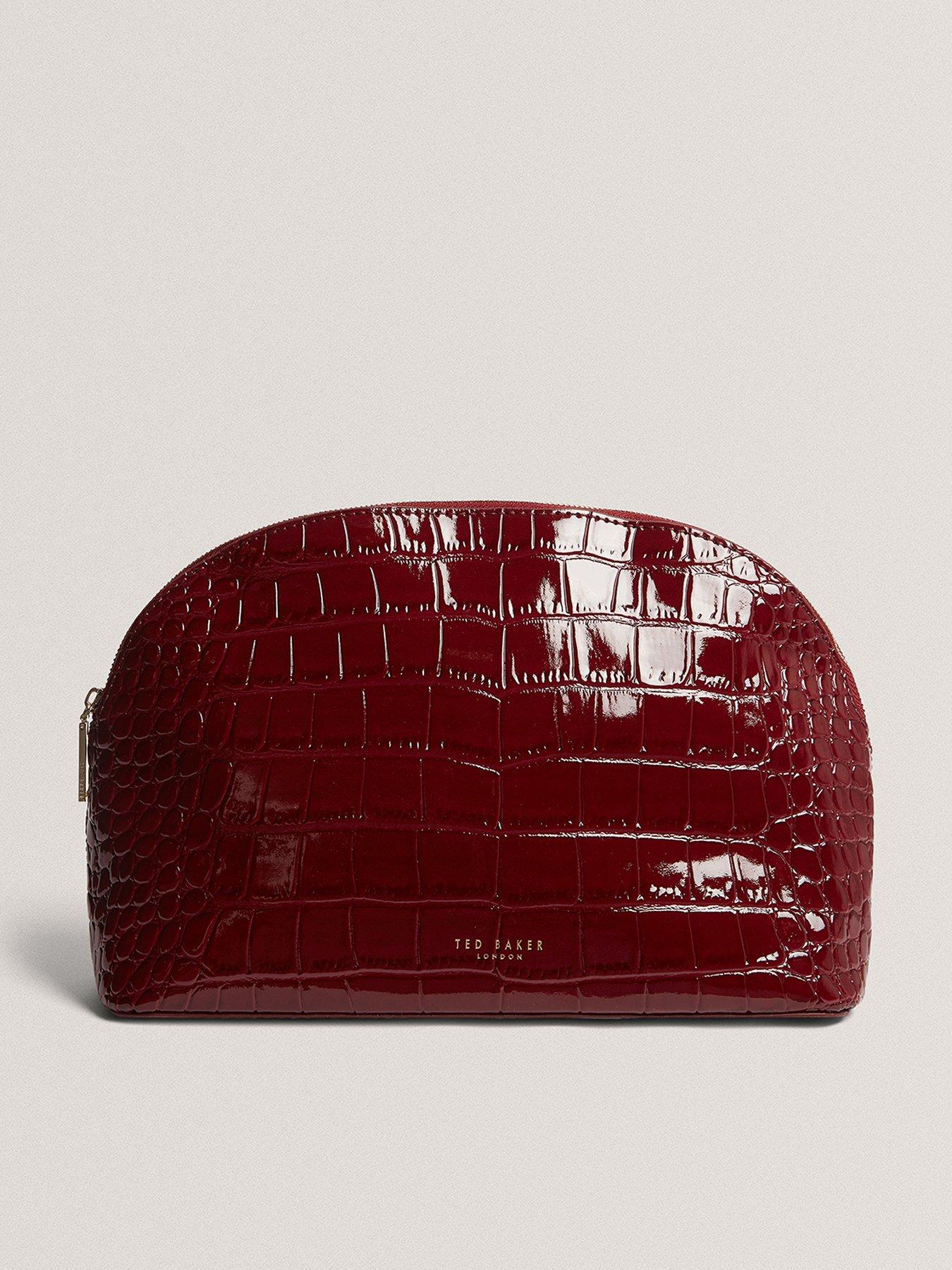 Ted Baker Croc Effect Large Washbag - Red | Very