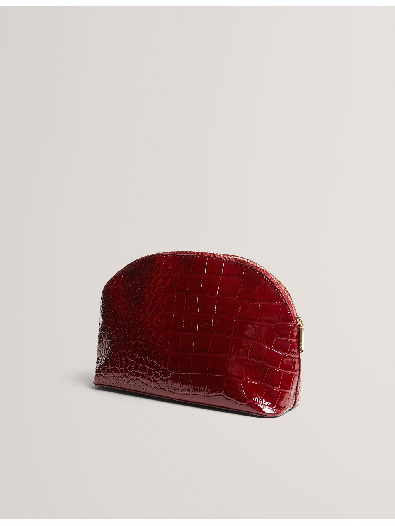 Ted Baker Croc Effect Large Washbag - Red | Very
