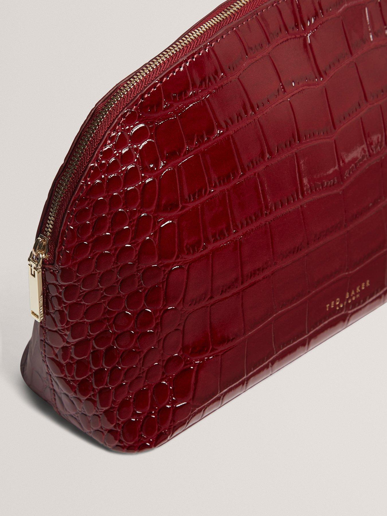 Ted Baker Croc Effect Large Washbag - Red | Very