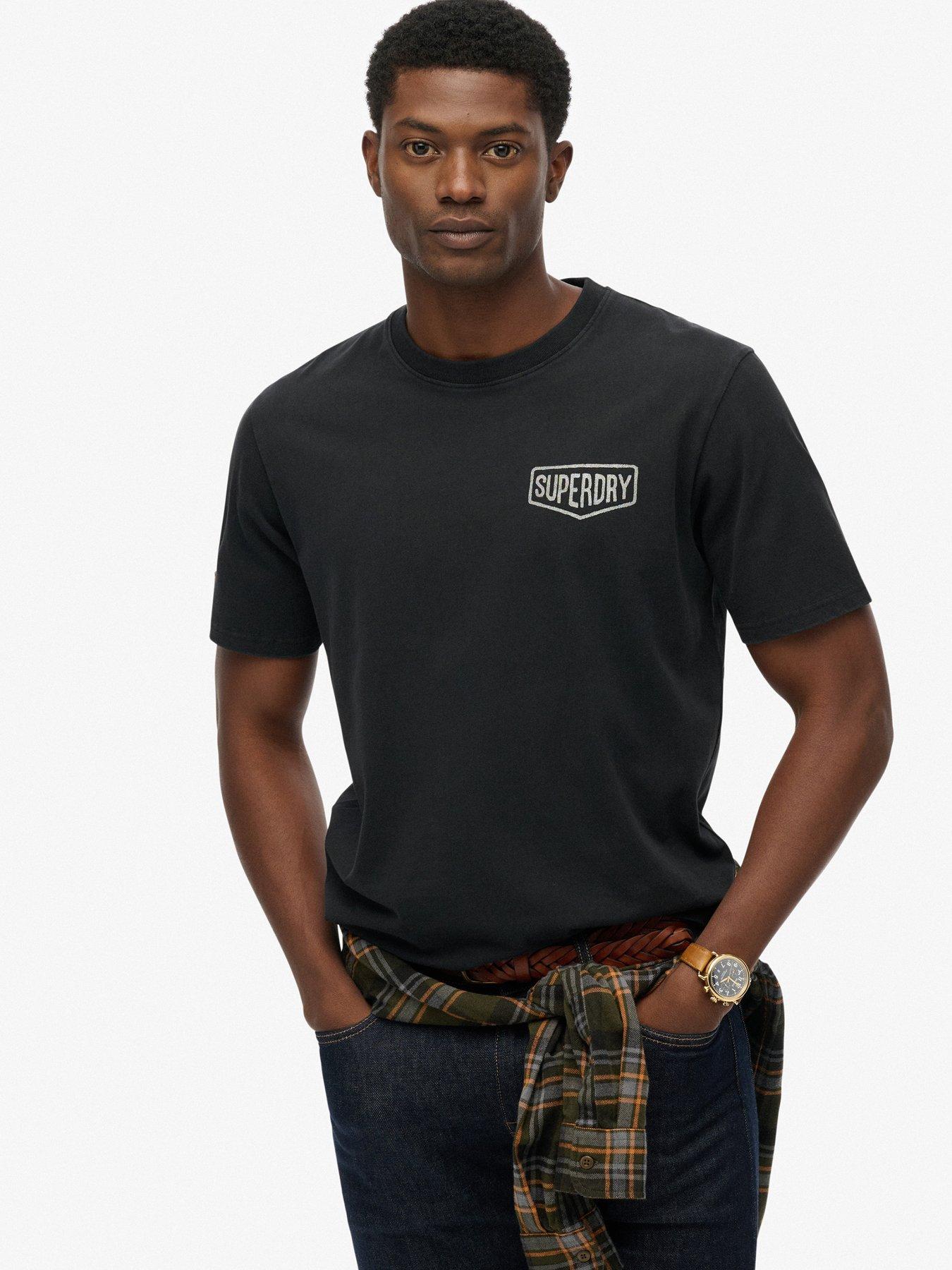 Superdry Heritage Tab Loose T-shirt - Black | Very