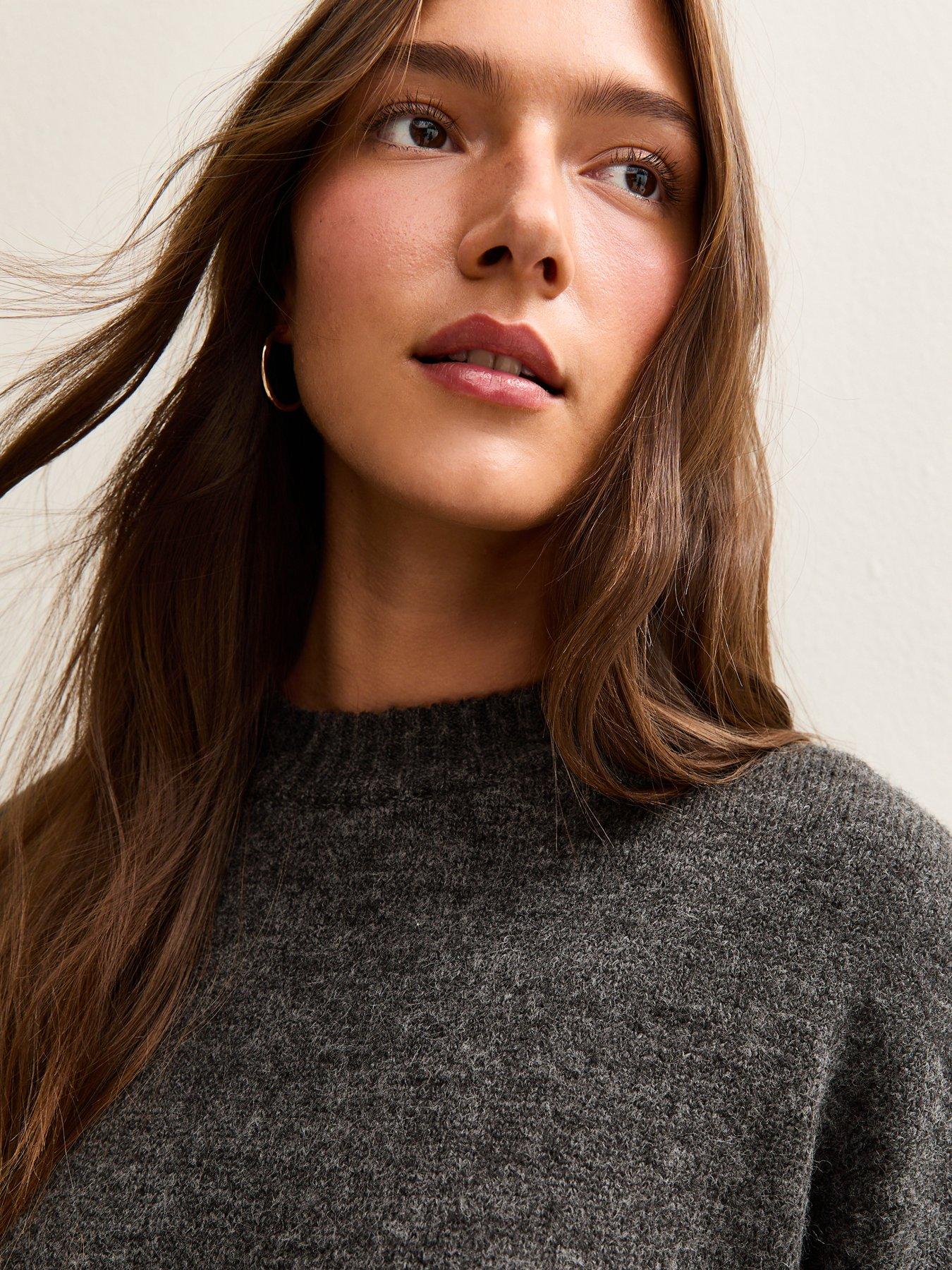 New Look Knit Jumper Mini Dress - Grey | Very