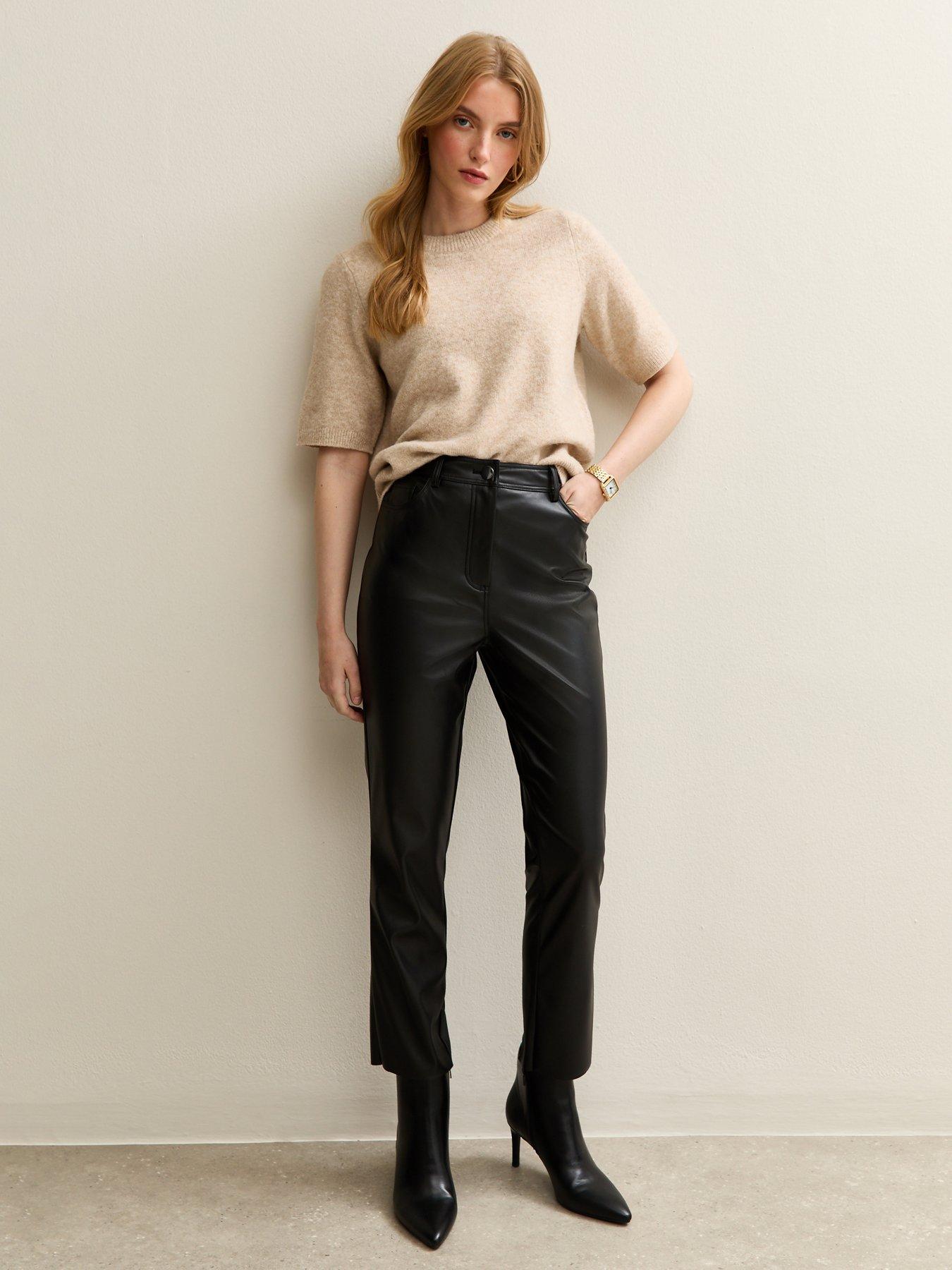 Trousers | New Look | Faux Leather Trousers | Women | Very