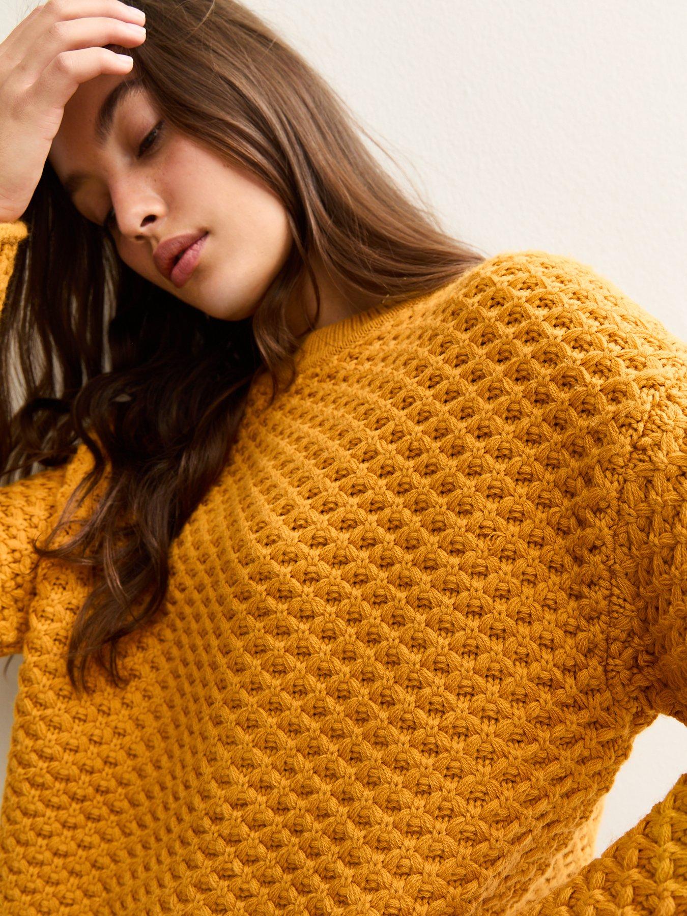 New Look Dark Yellow Stitch Knit Jumper | Very