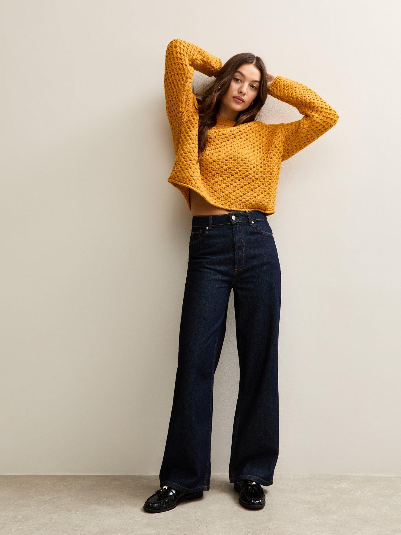 New Look Dark Yellow Stitch Knit Jumper | Very