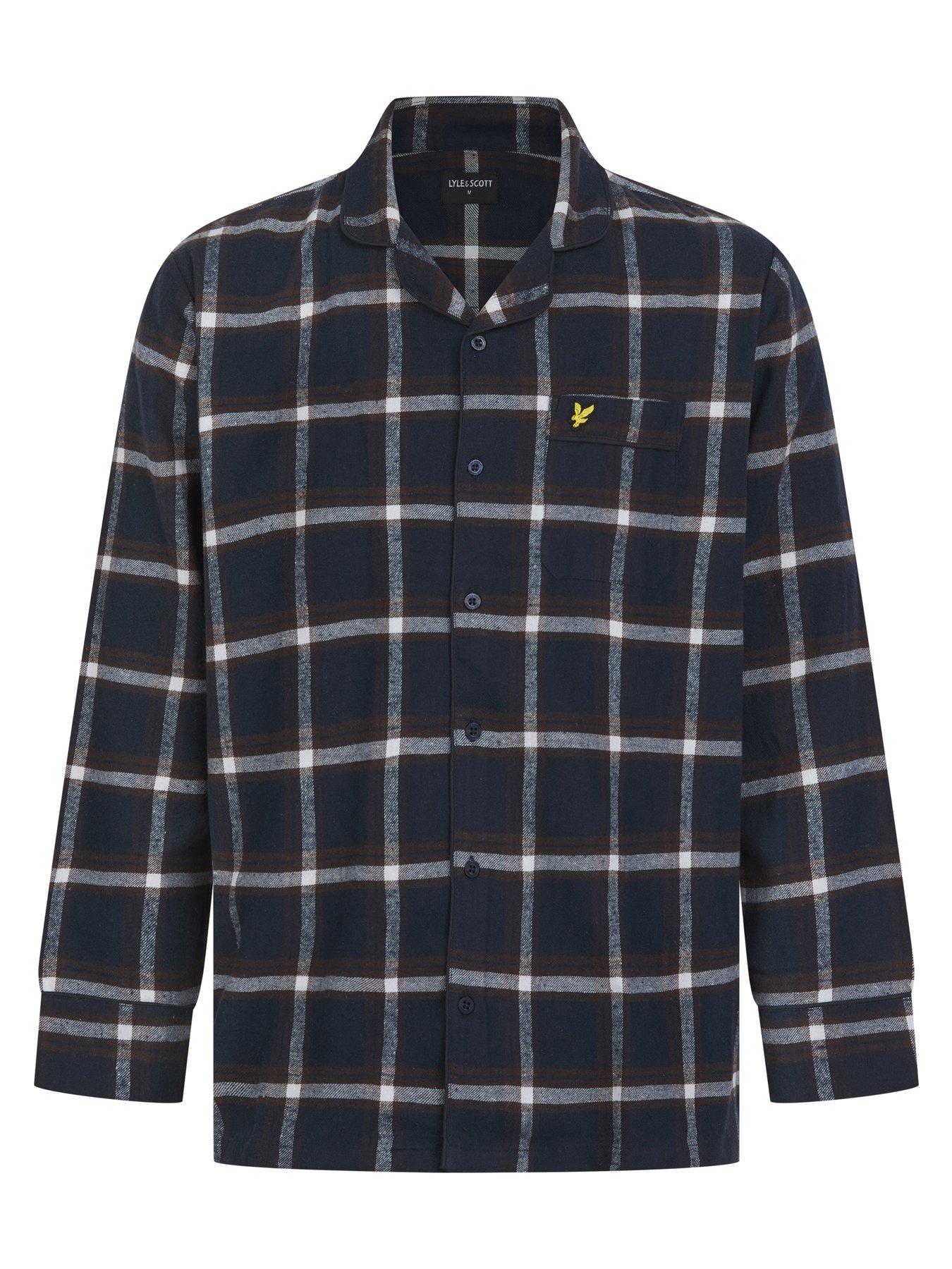 Lyle & Scott Lyle & Scott Julian Check Pyjama Set - Navy | Very