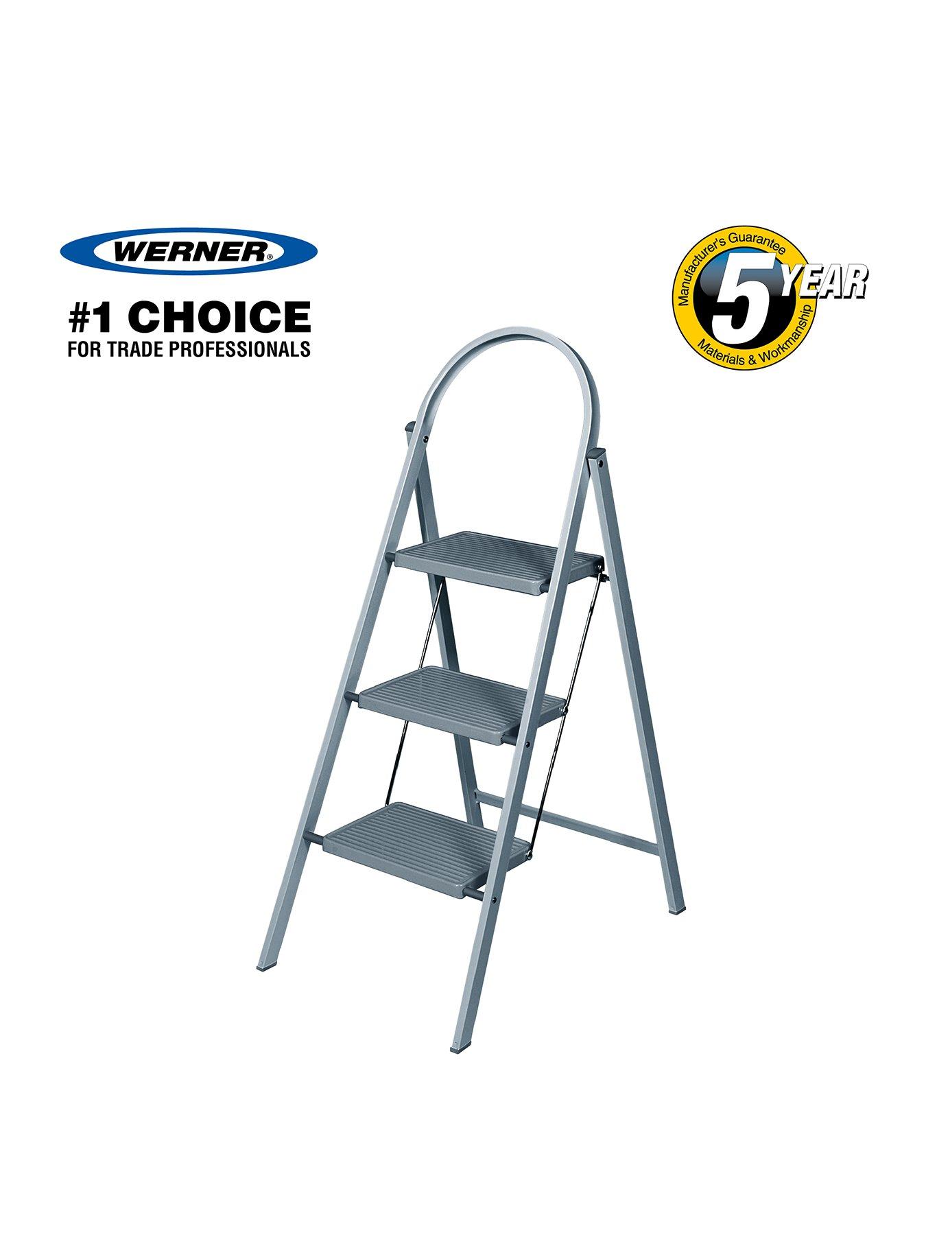 Werner 12753 Werner Handy Step Stool 3 Step - Grey | Very