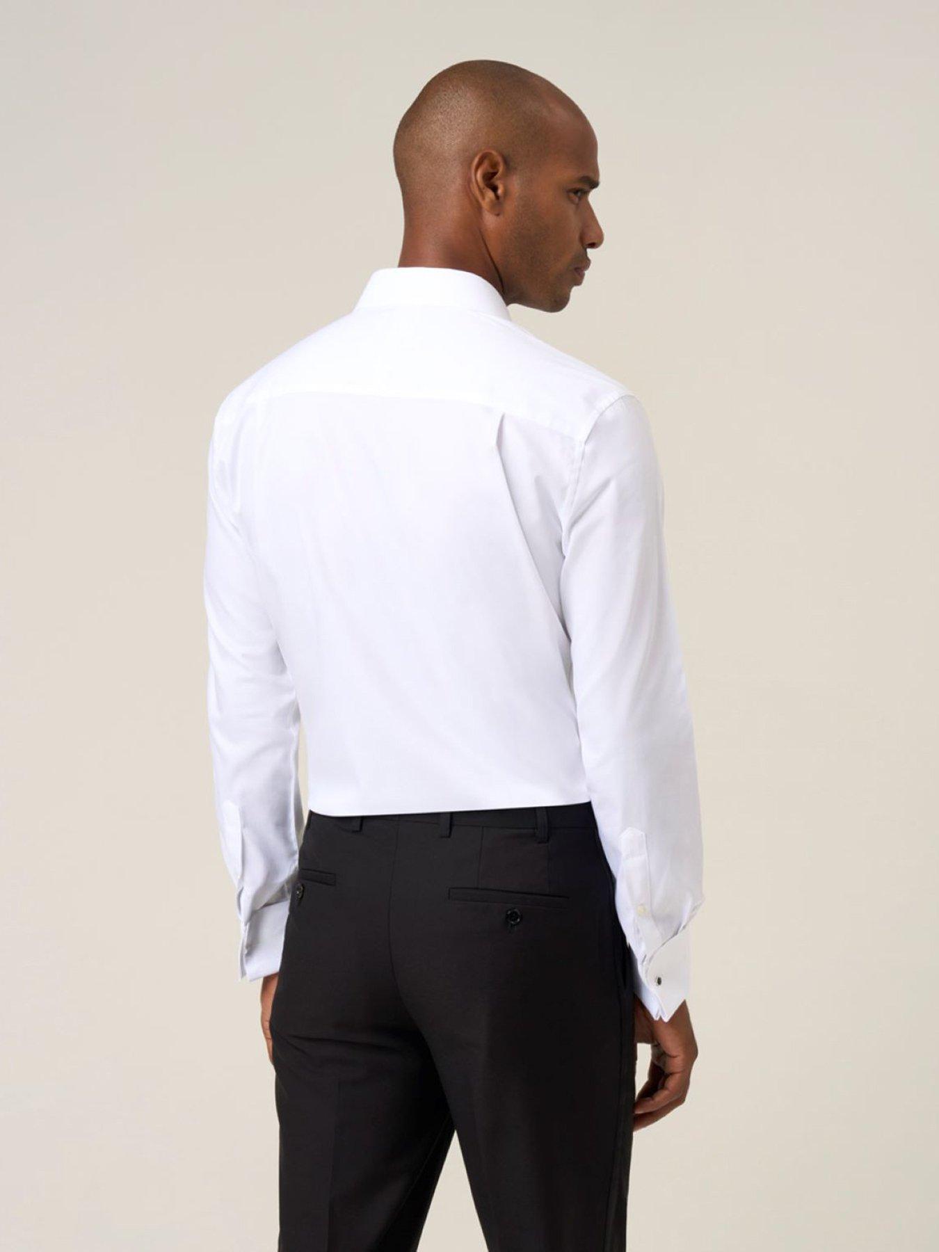 Skopes Standard Fit Luxury Formal Long Sleeve Shirt - White | Very